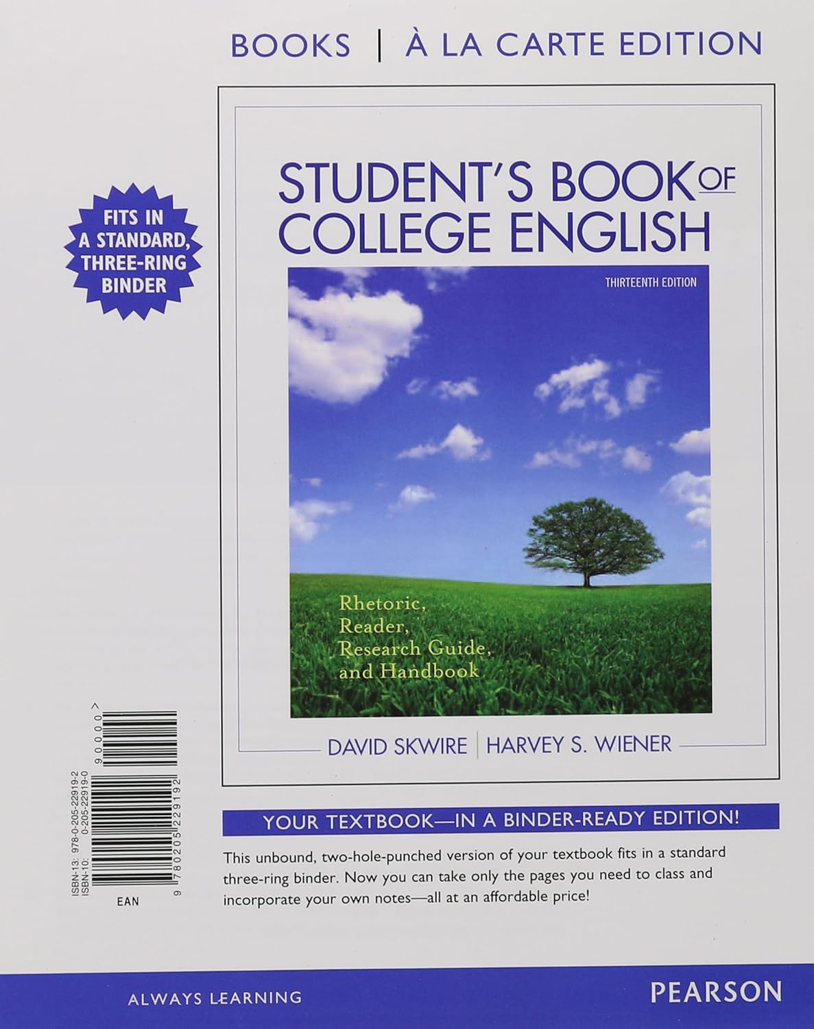 Student's Book of College English: Rhetoric, Reader, Research Guide and ...