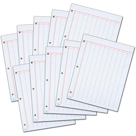Amazon.com : Ampad Evidence Data Pad, Size 8-1/2 x 11, 9 Columns, 31 ...