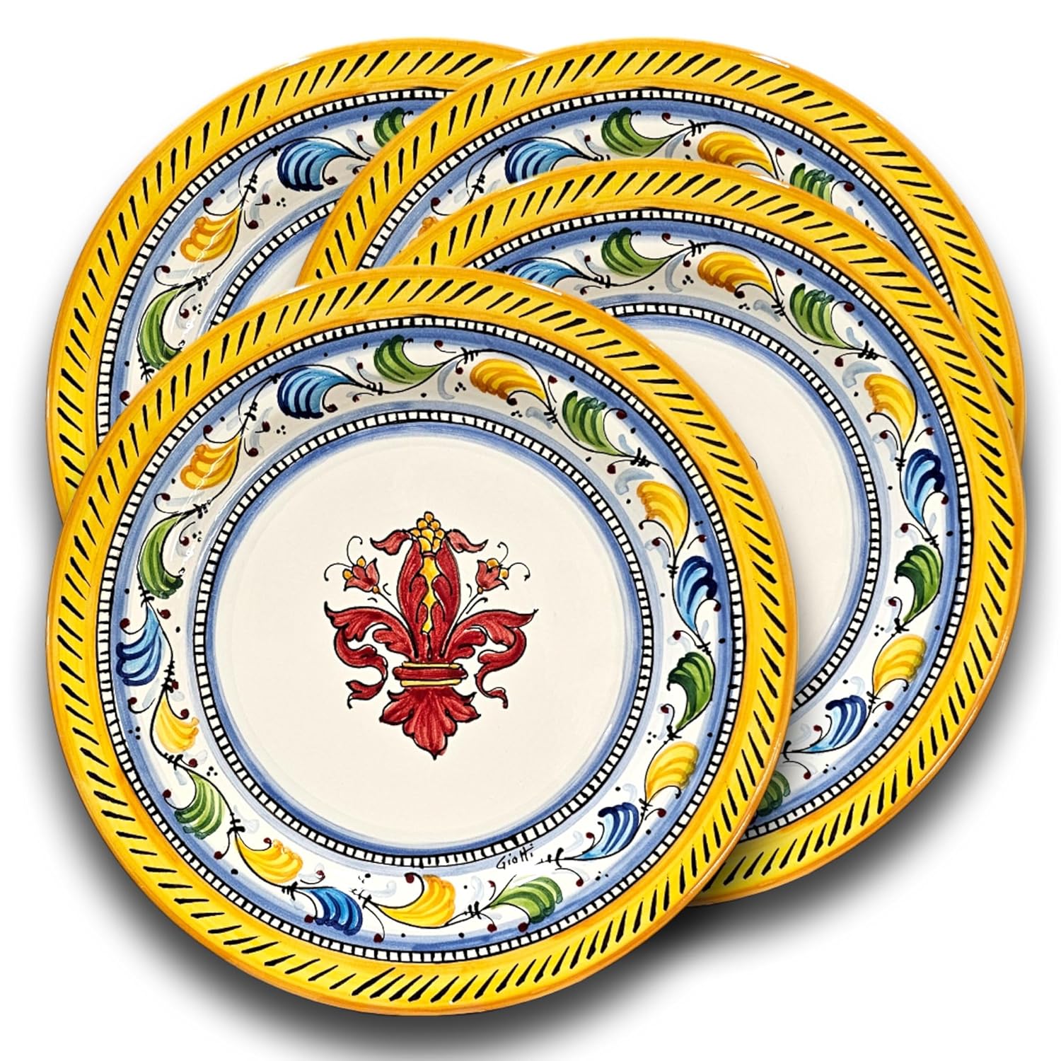 Amazon.com: Italian Ceramic dinnerware set - Hand Painted kitchen ...