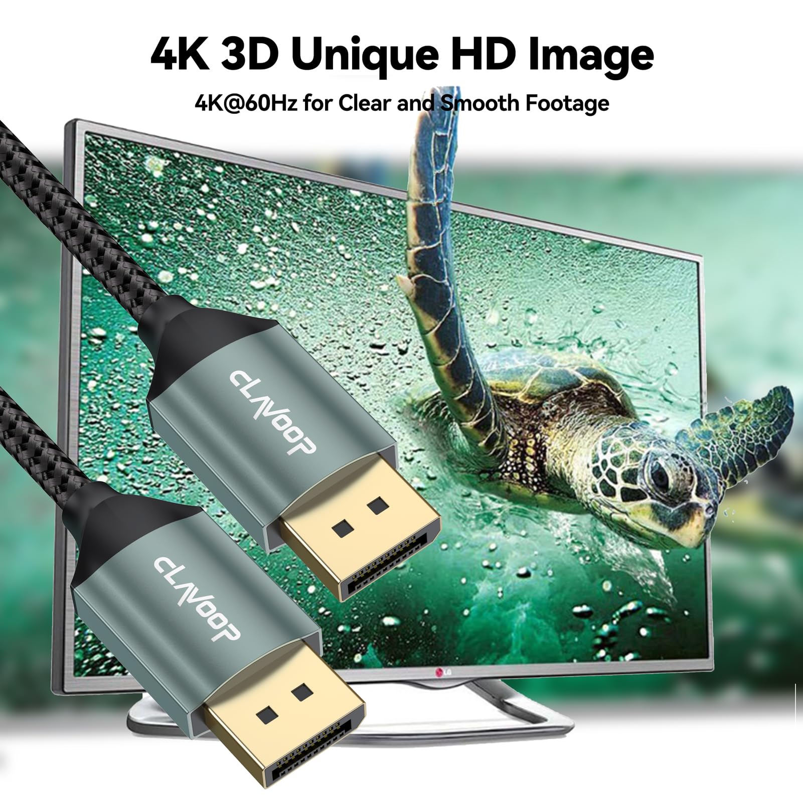 Snapklik.com : DisplayPort To Displayport Cable 6FT, 5 Pack 4K60Hz DP ...