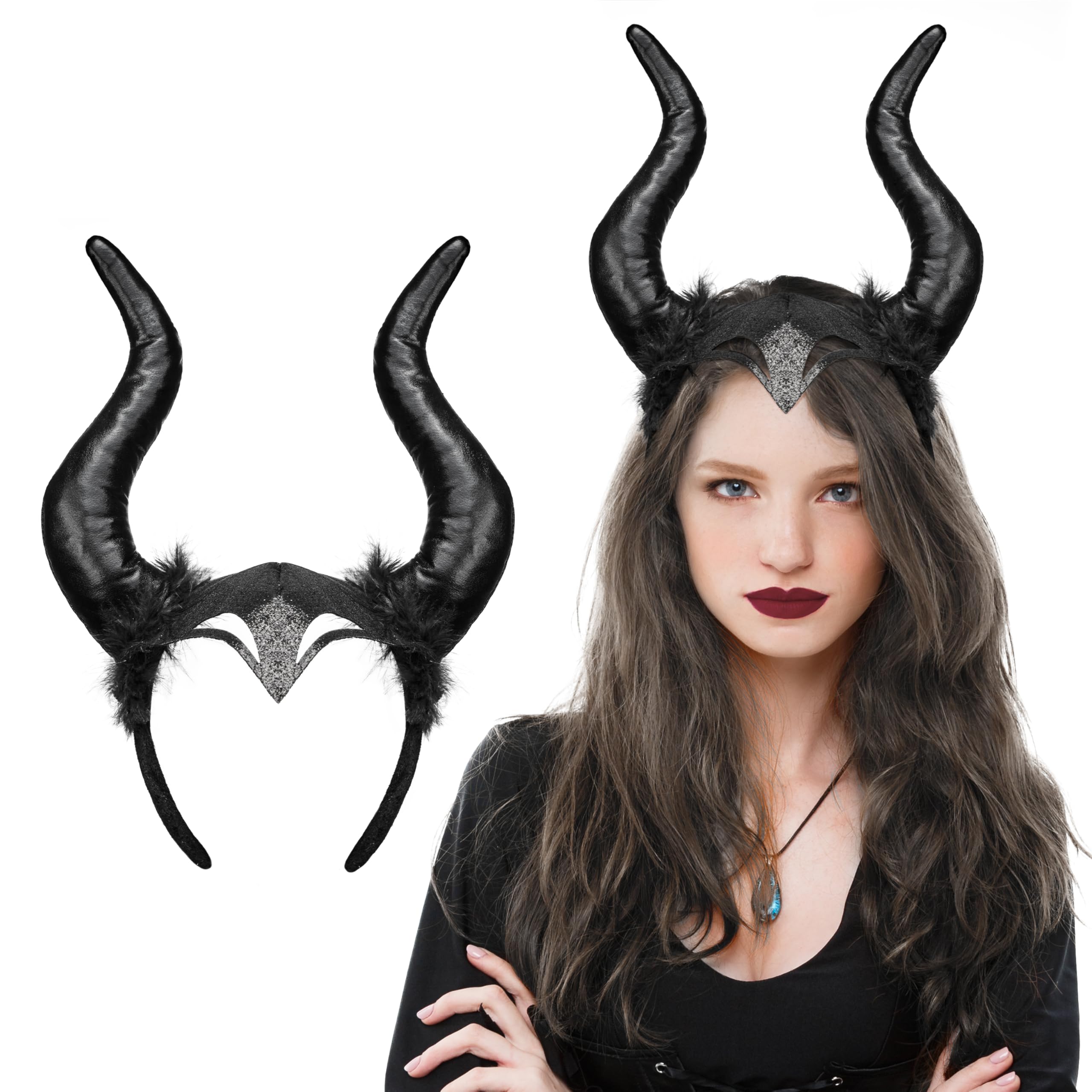 Amazon.com: Spooktacular Creations Halloween Devil Horns Headband ...