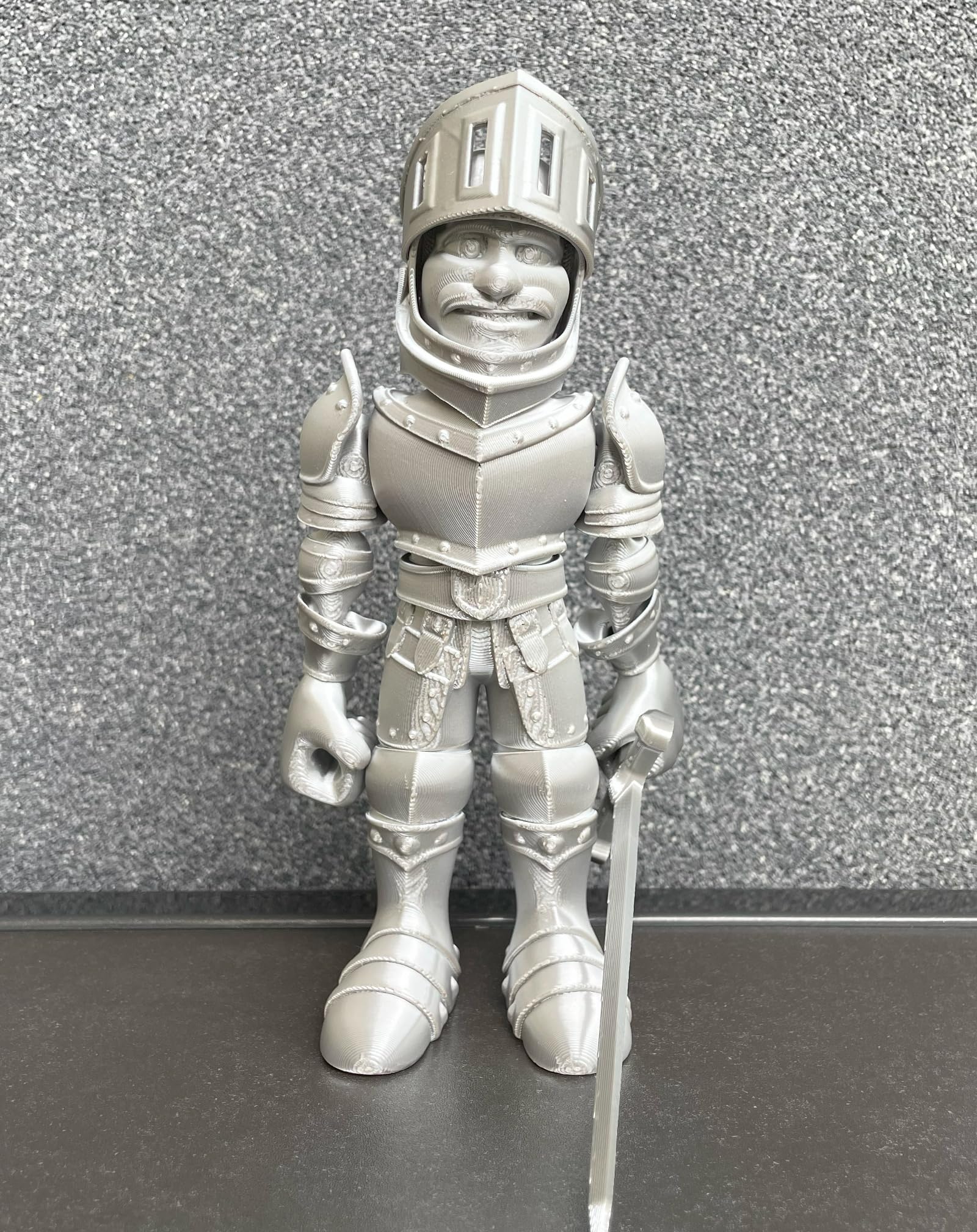 Amazon.com: Whattiho 3D Printed Knight Action Figure - 6.5'' Tall ...