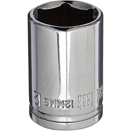 Amazon.com: GreatNeck 12MMS 6-Point Socket with 12mm Drive, 1/4 Inch ...