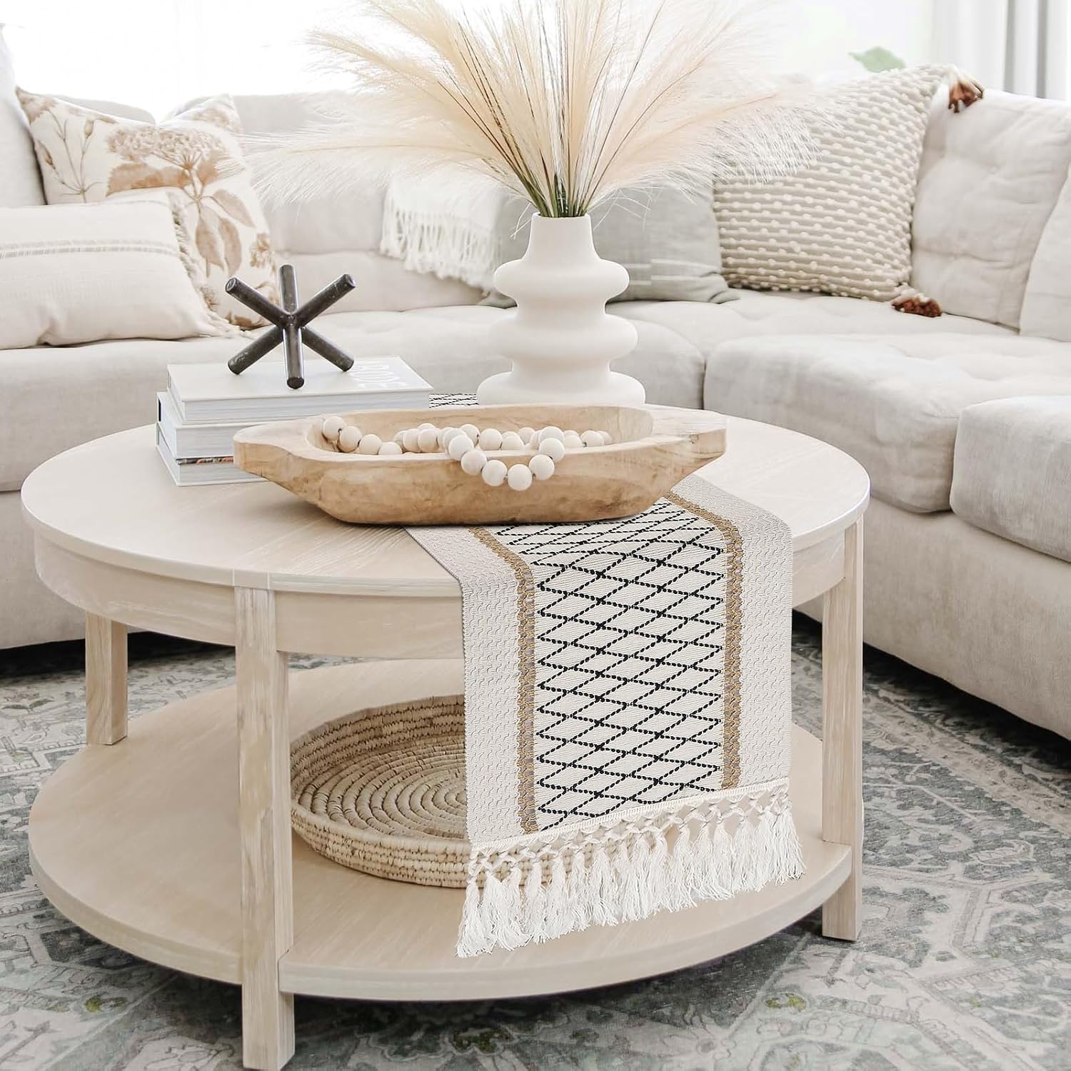 Amazon.com: yuboo Boho Table Runner, Short Fall Table Runner 36 inches ...