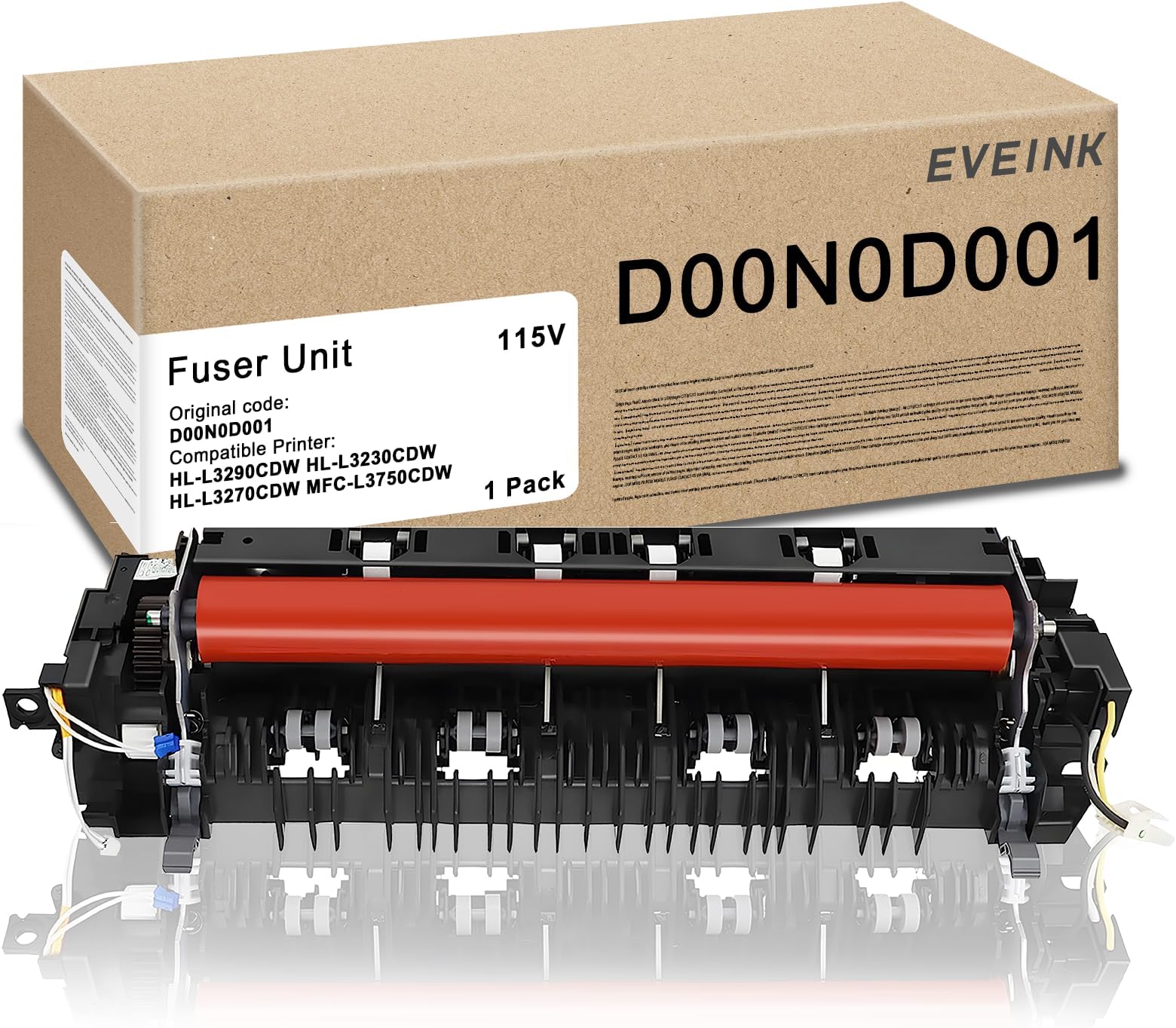 Amazon.com: D00N0D001 Fuser Unit Kit Compatible with Brother HL ...