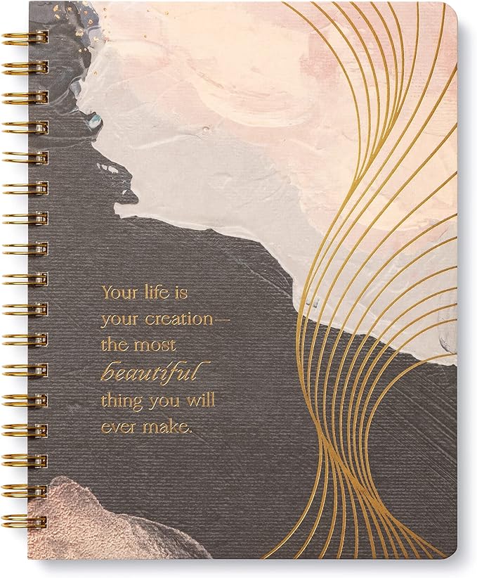 Amazon.com : Compendium Spiral Notebook - Your life is your creation ...