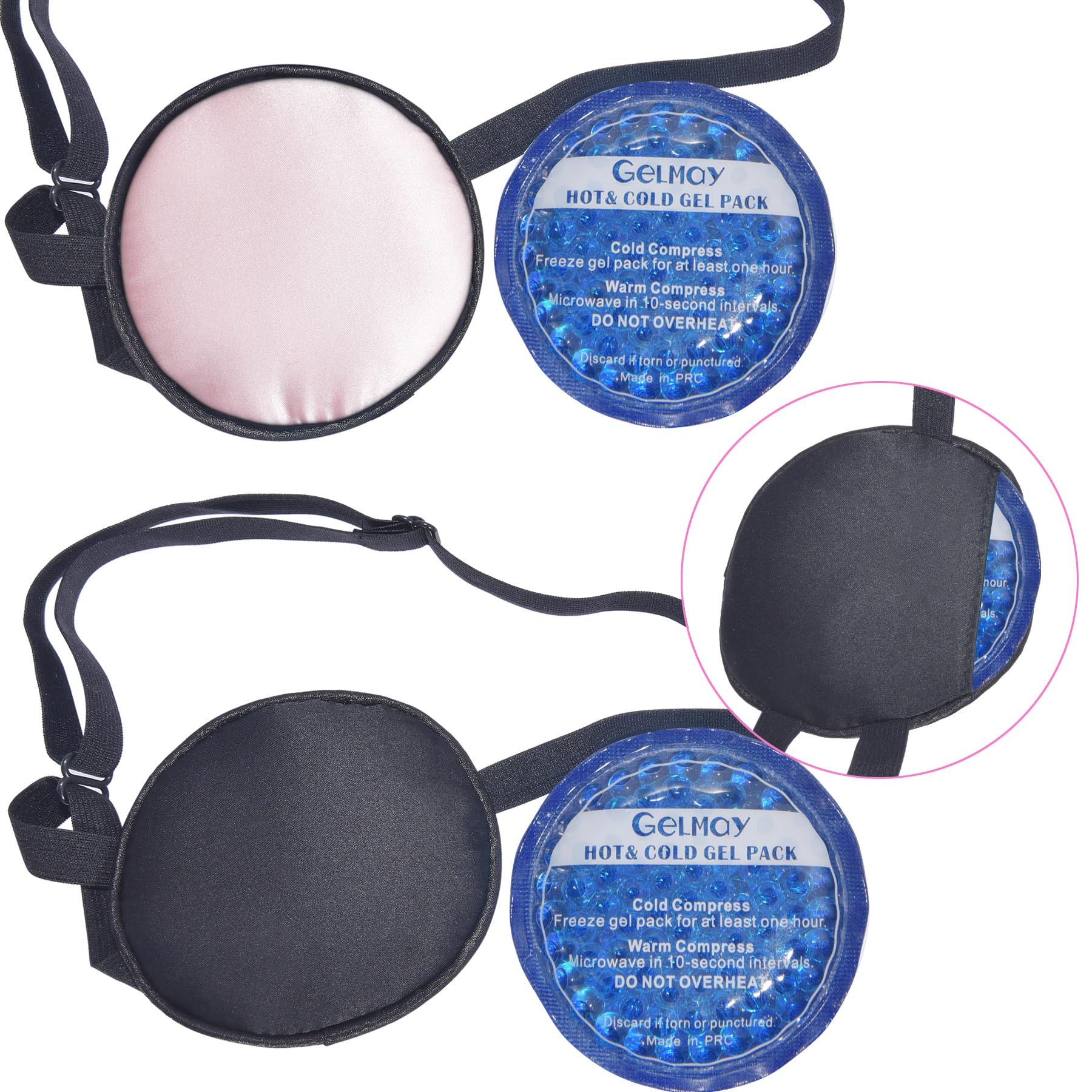 Amazon.com: Pure Silk Cooling Eye Patches for Puffy Eyes Ice Eye Mask ...