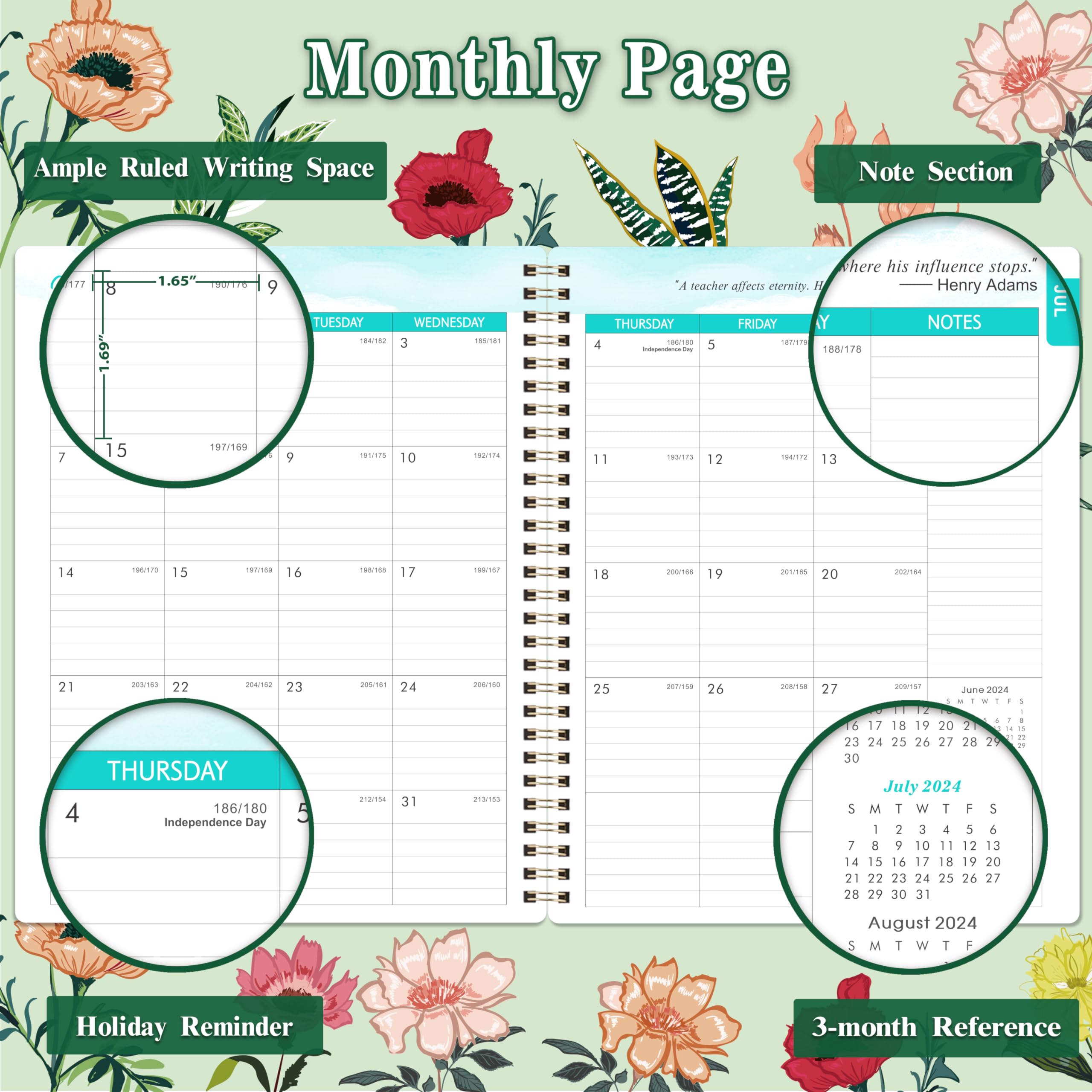 Snapklik.com : Teacher Planner 2024-2025 - Lesson Planner 2024-2025 ...