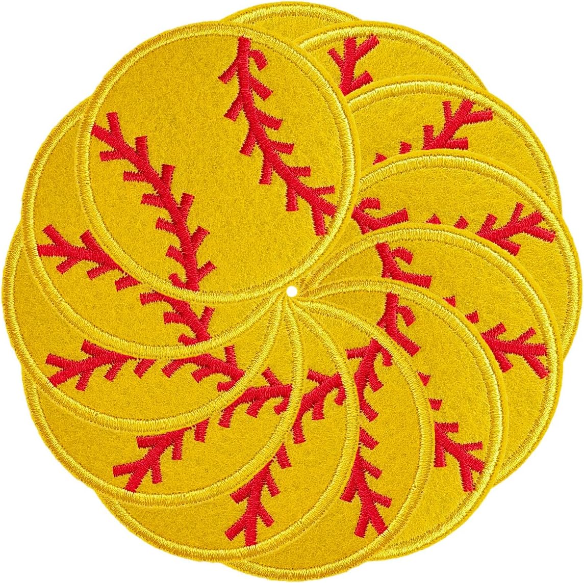 Amazon.com: Generic Softball Game Day Chenille Patch- White : Arts ...