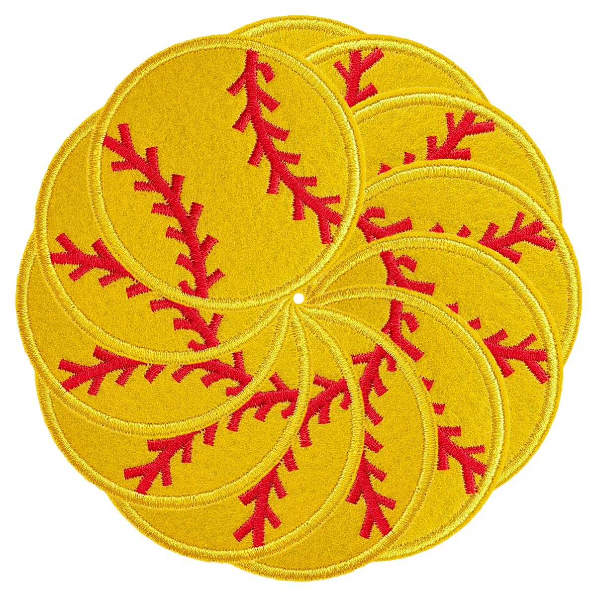 Amazon.com: TXSN Softball Iron on Patches, Embroidered Softball Iron on ...