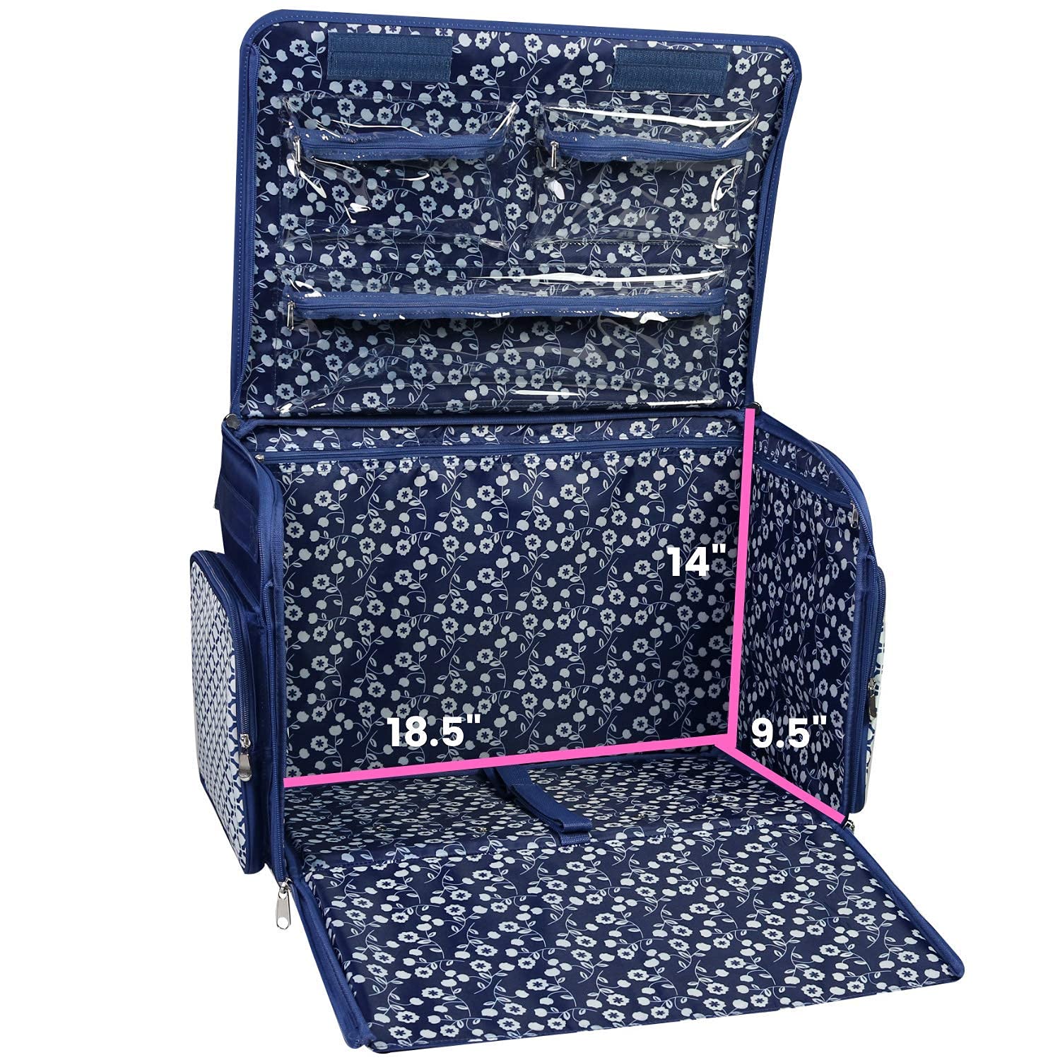 Snapklik.com : Everything Mary 4 Wheels Collapsible Deluxe Sewing ...