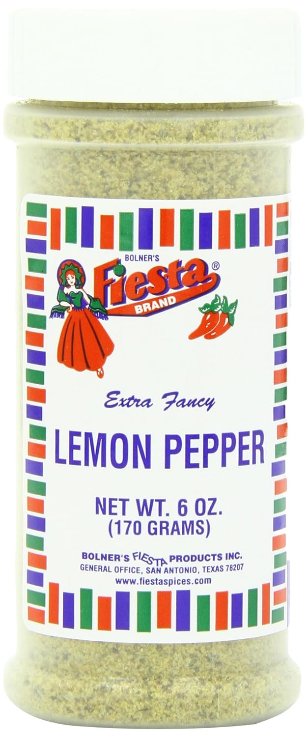 Amazon.com : Fiesta Lemon Pepper, 6-Ounce (Pack of 6) : Mixed Spices ...