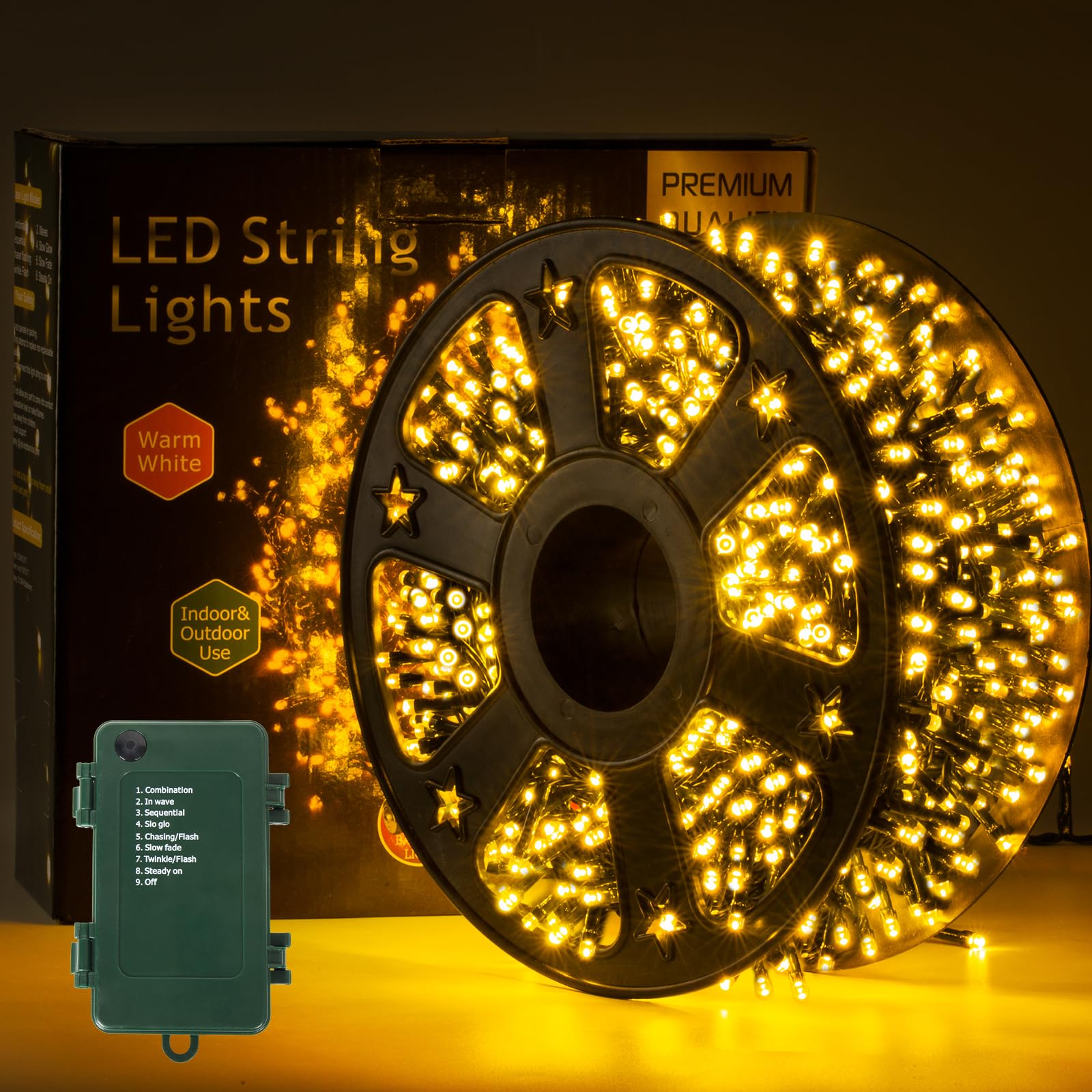 Amazon.com: Quntis 164FT 1000LED C Battery Christmas String Lights ...