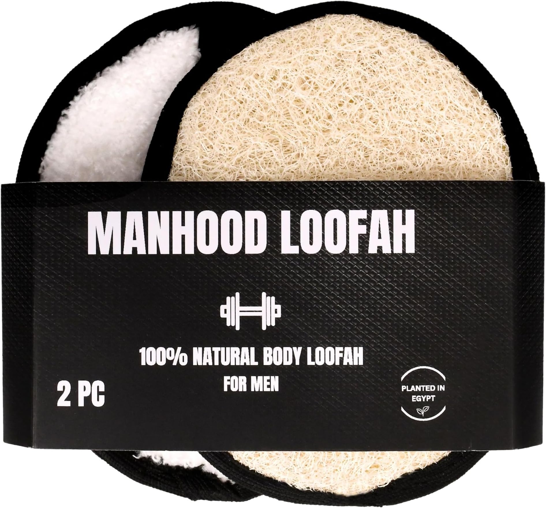 Amazon.com: Rugged Natural Shower Loofah for Men - Tough Eco-Friendly ...