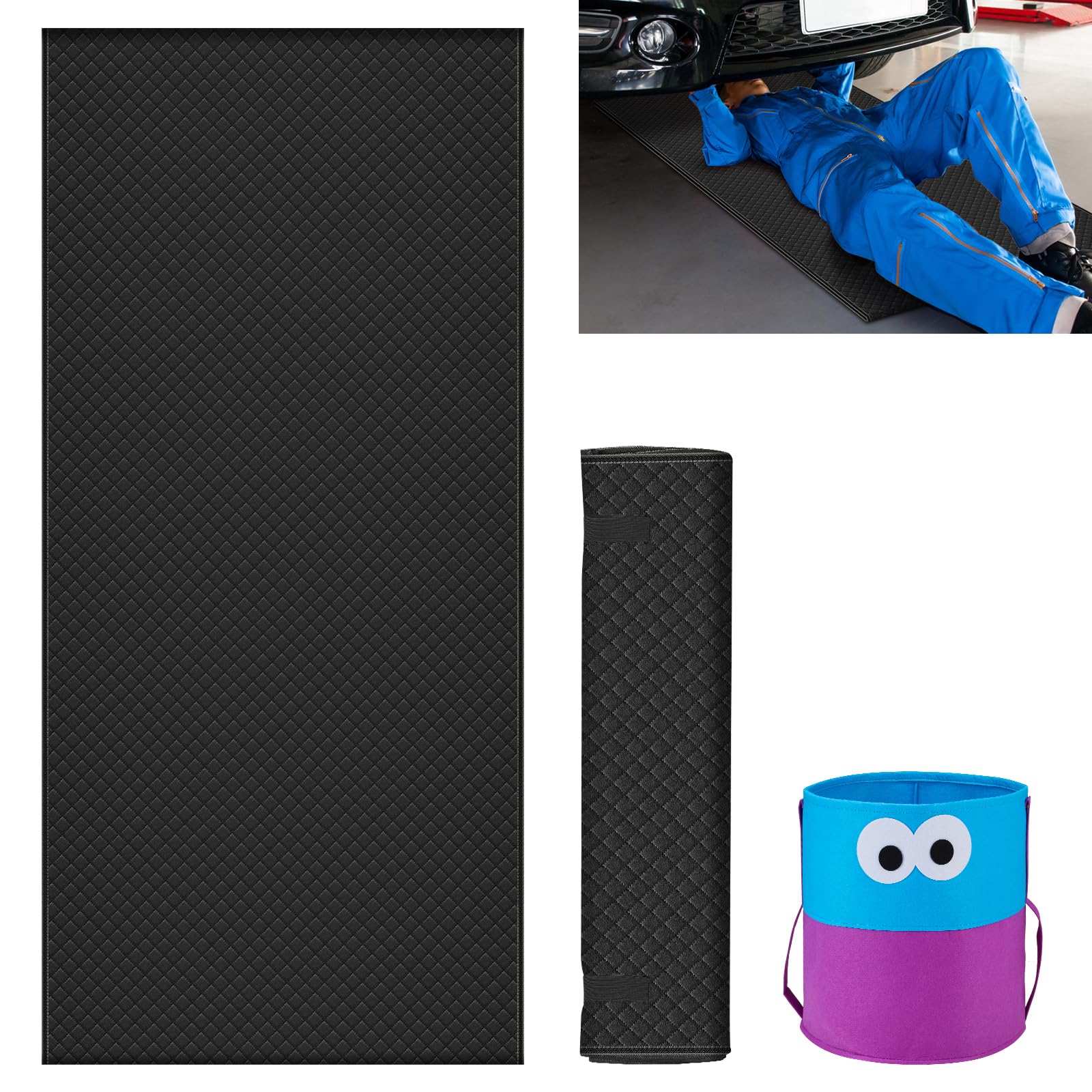 Amazon.com: NIUERBIZI Rolling Creeper Mat is Lightweight and Portable ...