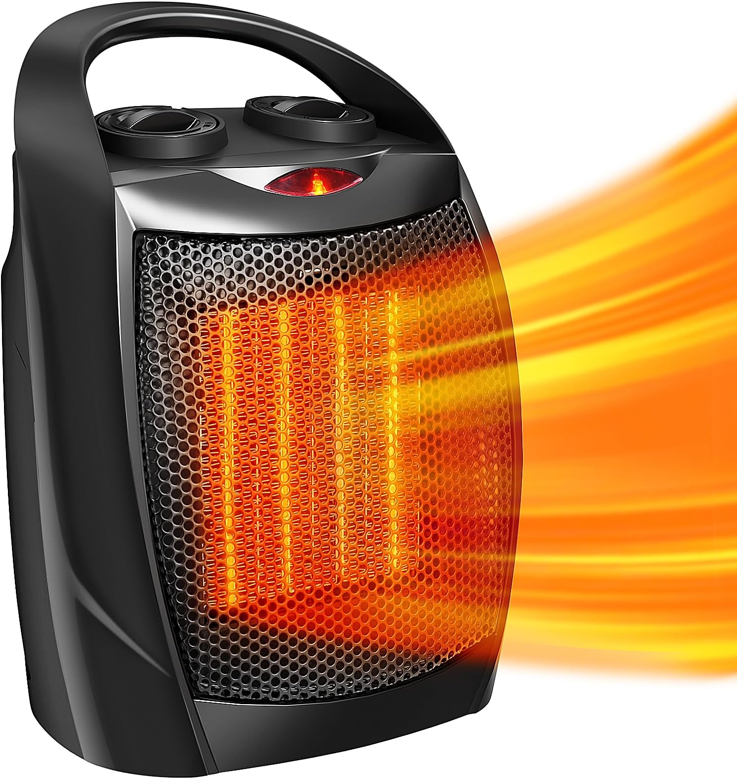 Amazon.com: Small Portable Space Heater for Indoor Use - Lutntc 1500W ...
