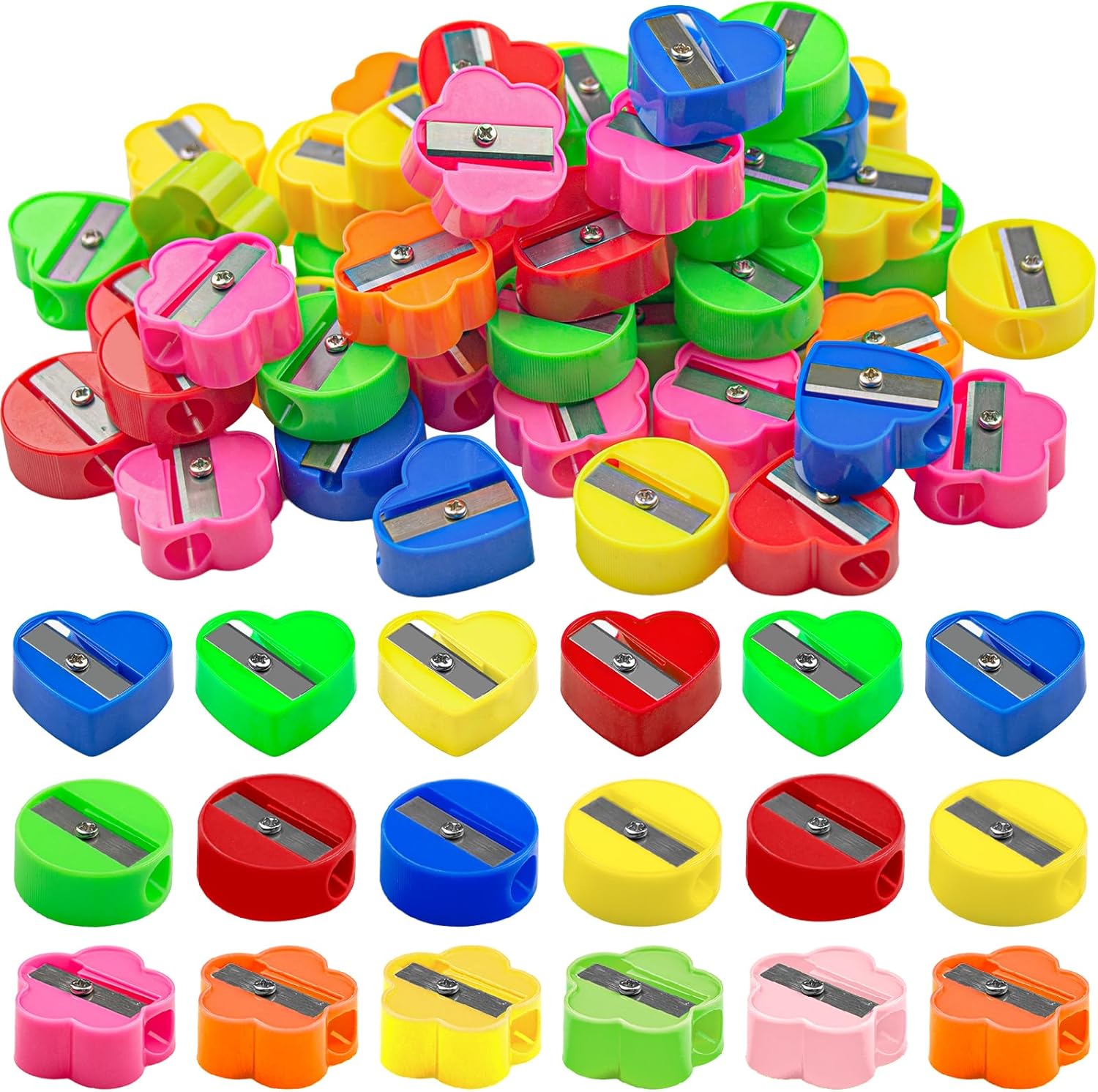 Amazon.com : ELANE 90 Pcs Mini Pencil Sharpener for Kids,Manual Pencil ...