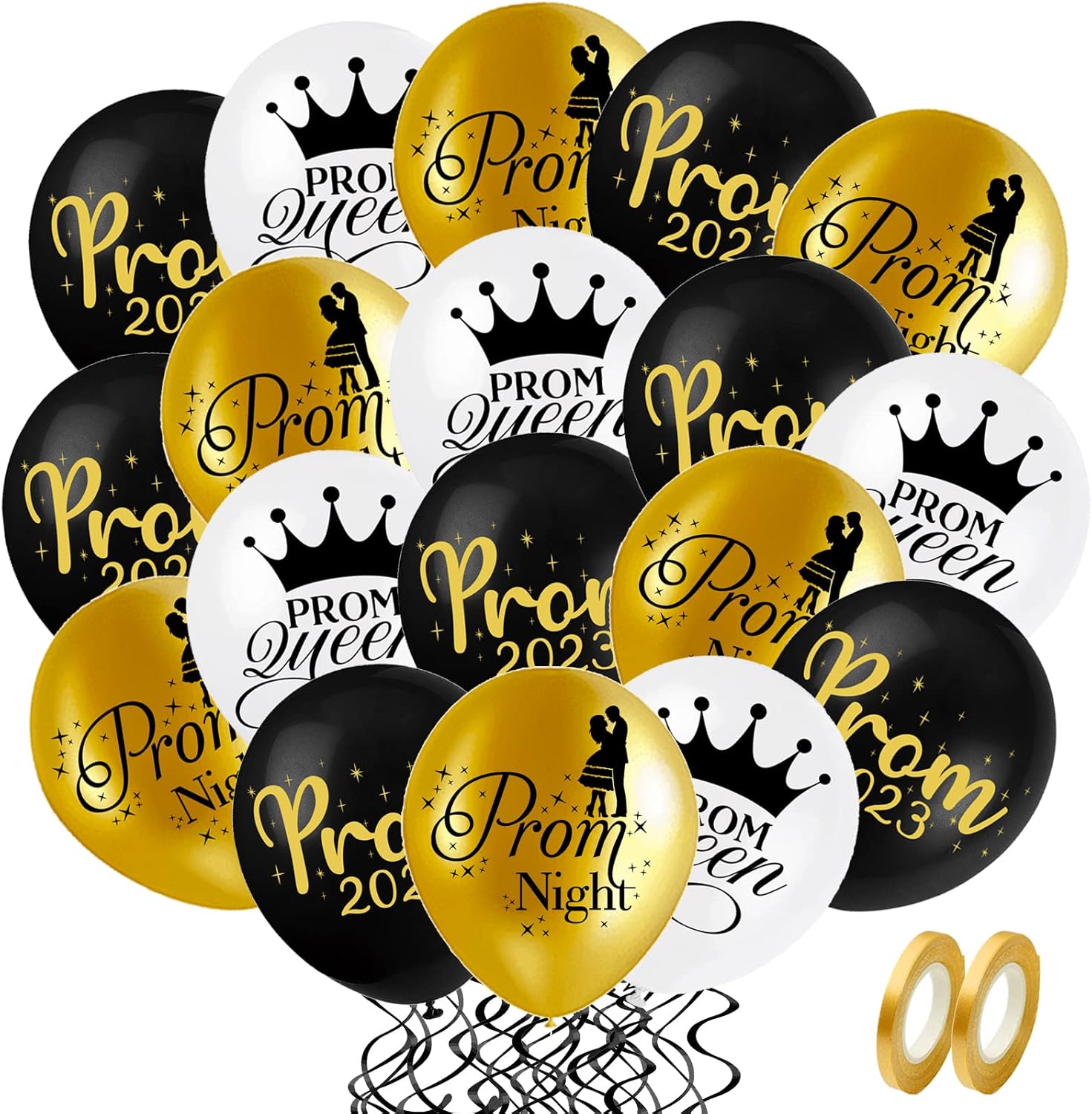 Amazon.com: Prom 2023 Balloons Prom Night Party Decorations, Class of ...