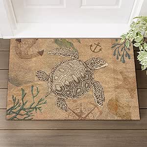 Amazon.com: Extra Large Door Mat Shells and Starfish Beach Decorations ...