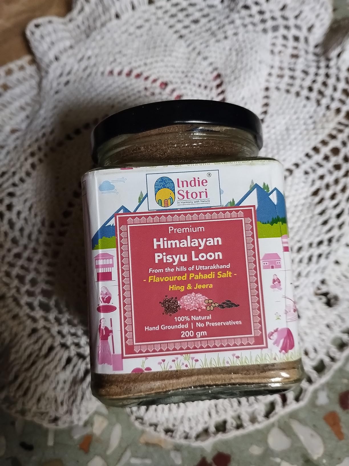 Indiestori Himalayan Pahadi Salt Hand Grounded On Silbatta 100% Natural ...