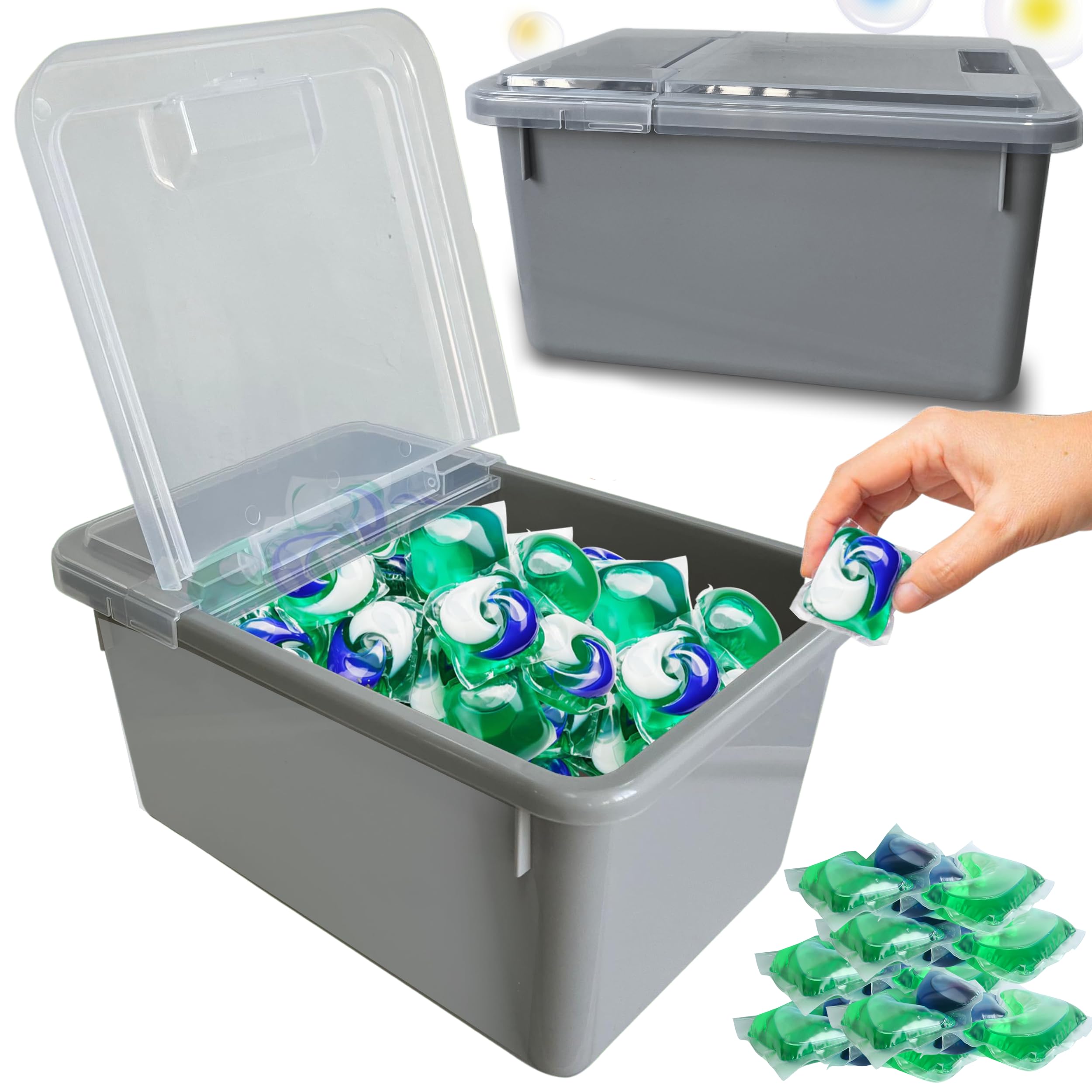 Amazon.com: Skywin Laundry Pod Container - Laundry Pod Storage ...