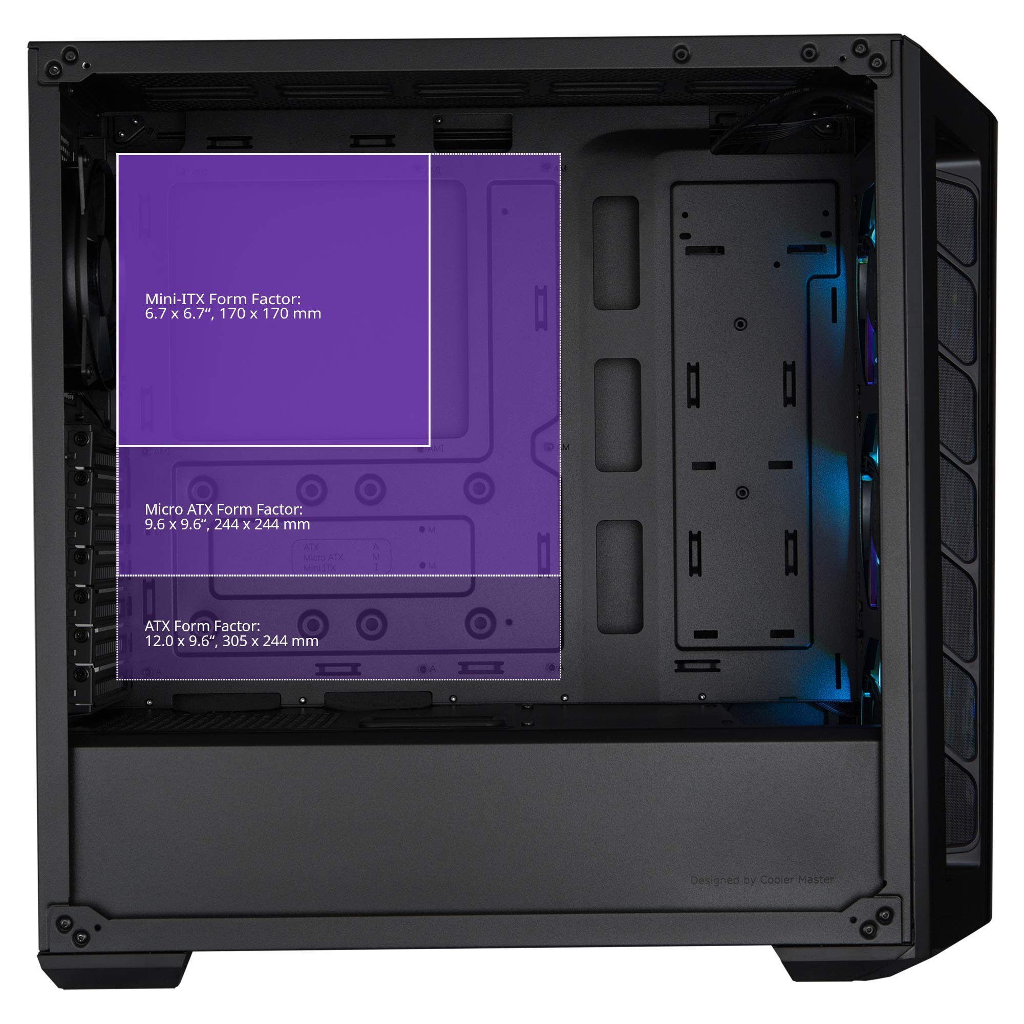 Cooler Master MasterBox MB511 RGB ATX Mid-Tower with RGB Lighting ...