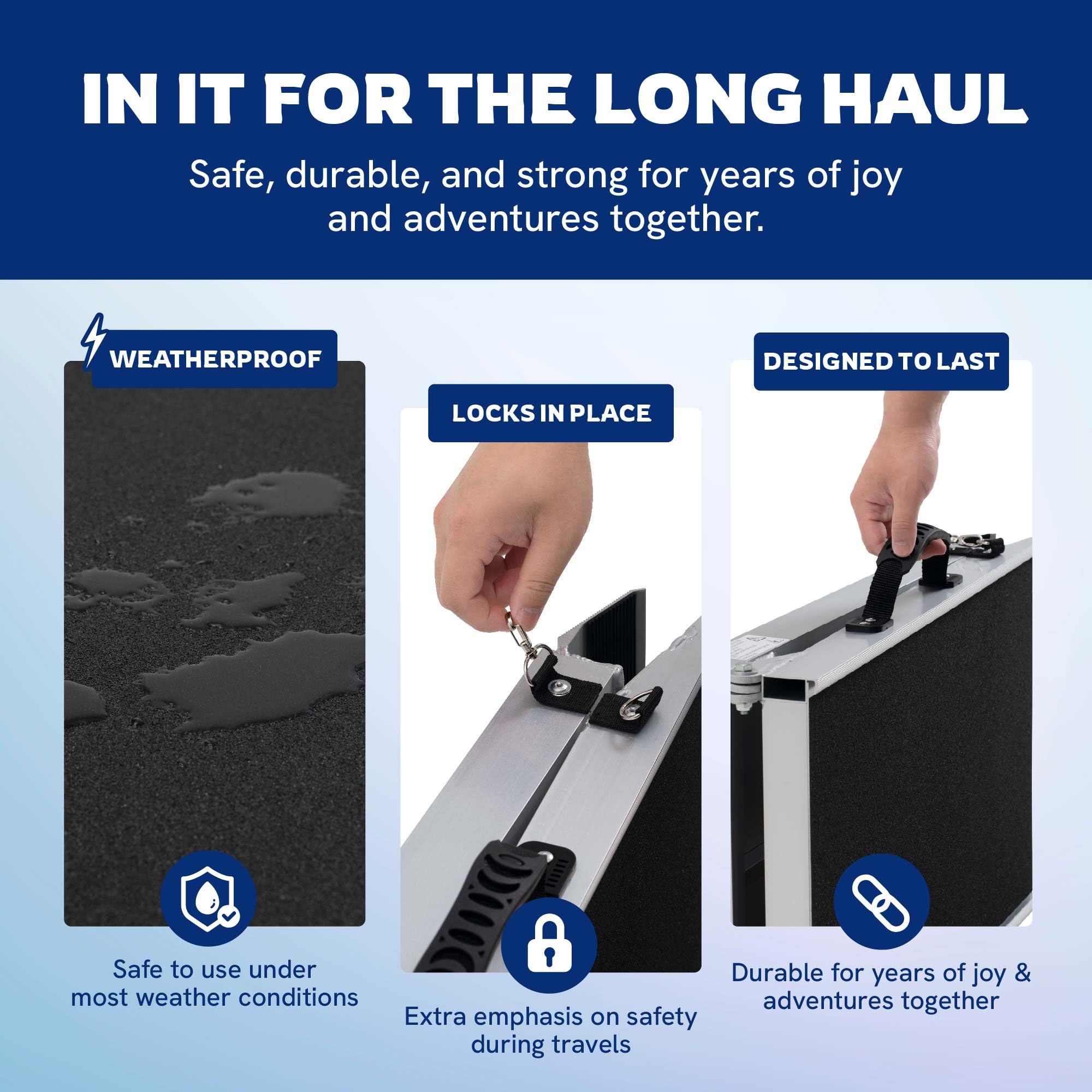 Snapklik.com : Portable Folding Dog Ramp For Porch Steps, 15" X 48" For ...