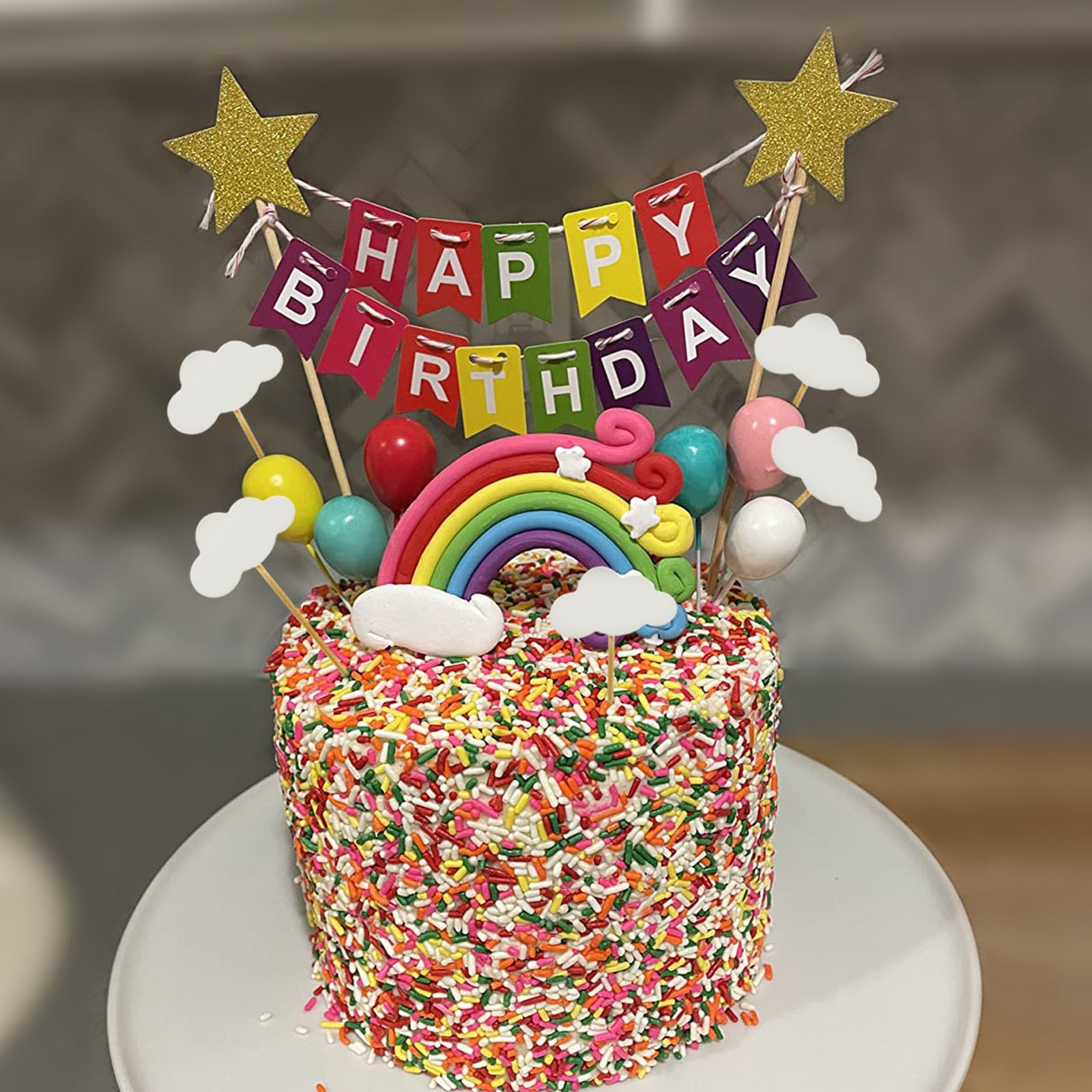 Home Made Rainbow Birthday Party