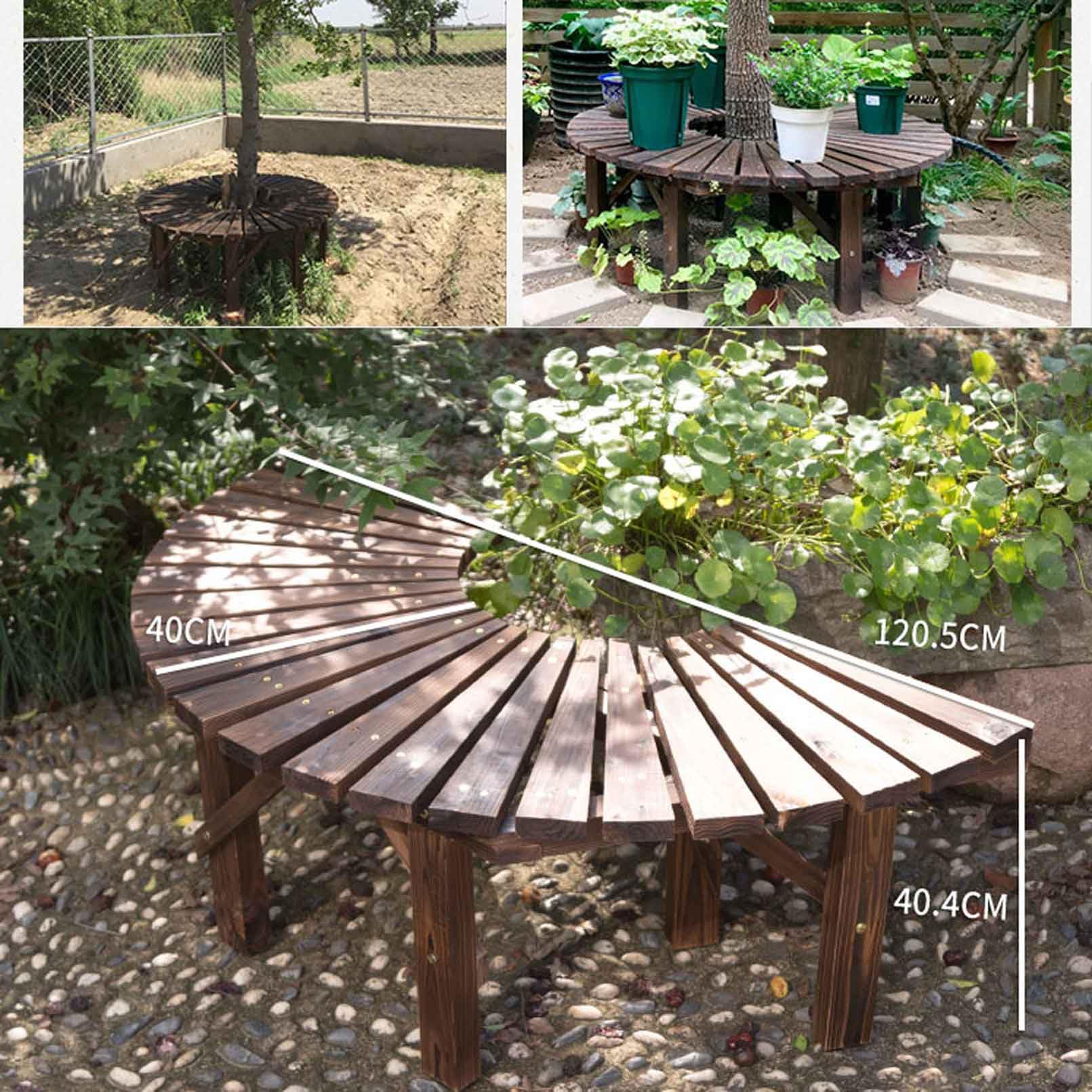 Square Bench Around Tree
