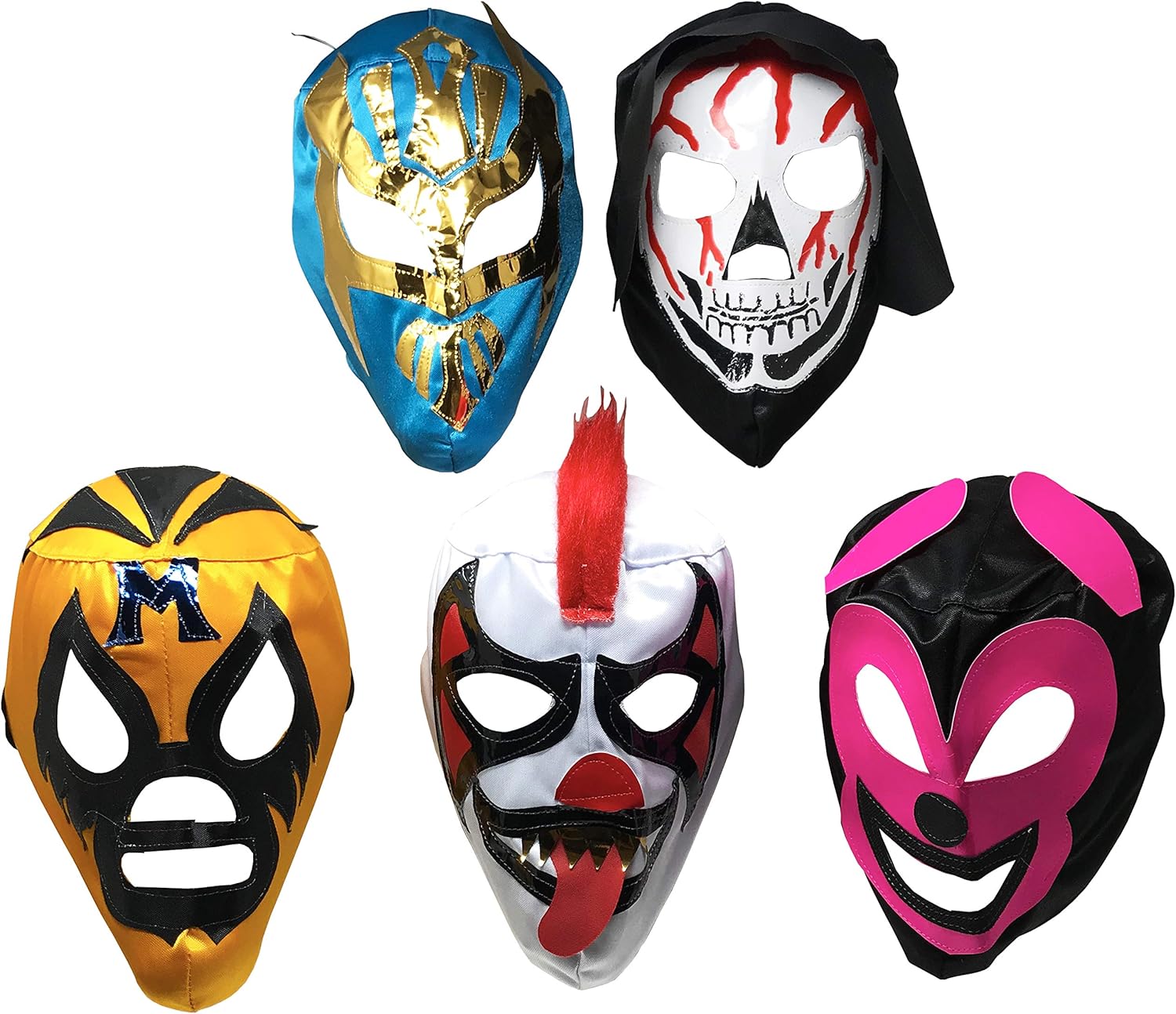 Amazon 5PACK M scaras De Luchador Assorted Mexican Wrestling Amazon 5PACK M scaras De Luchador Assorted Mexican Wrestling