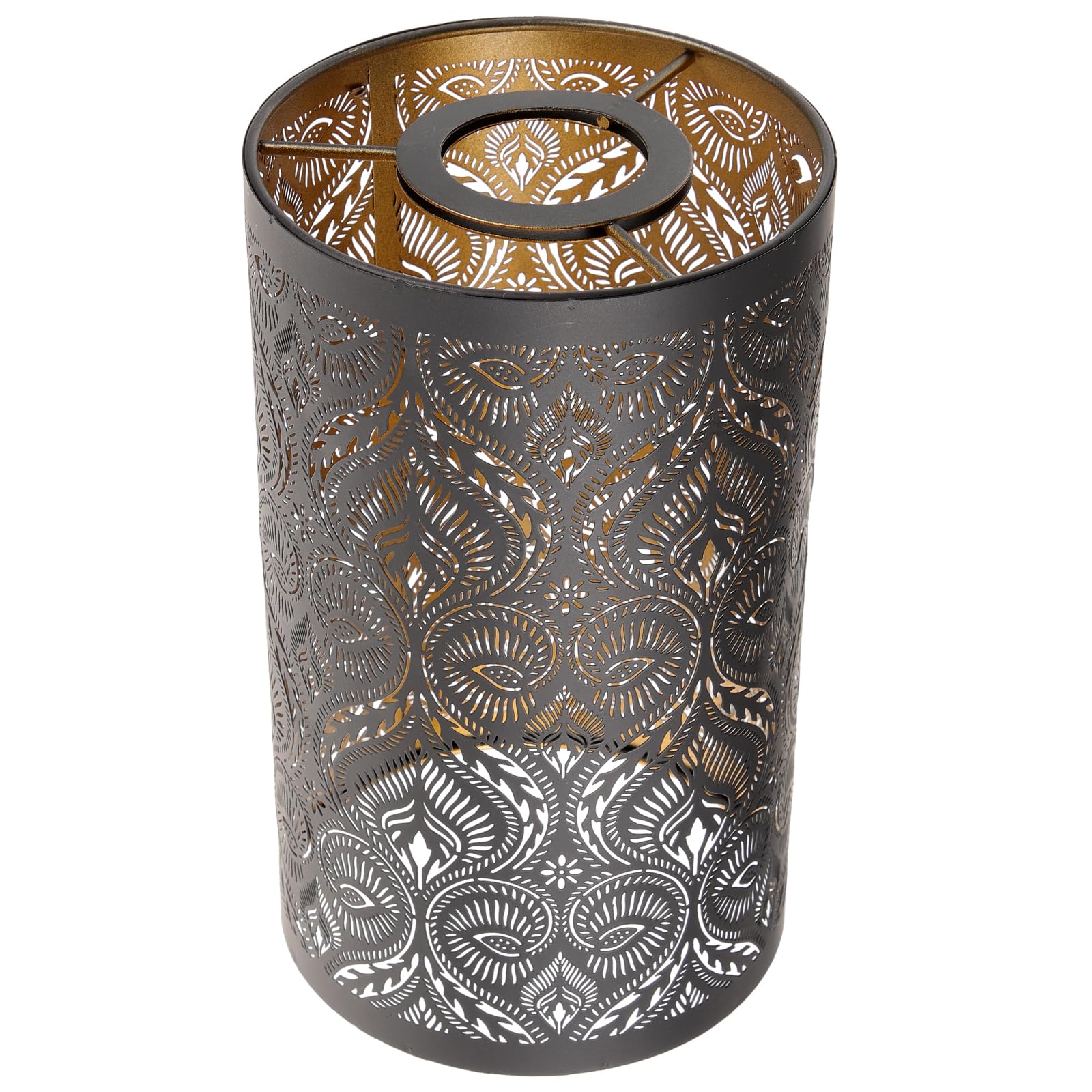VILLCASE Cylinder Lamp Shade, E27 Metal Drum Lamp Shades Hallow ...