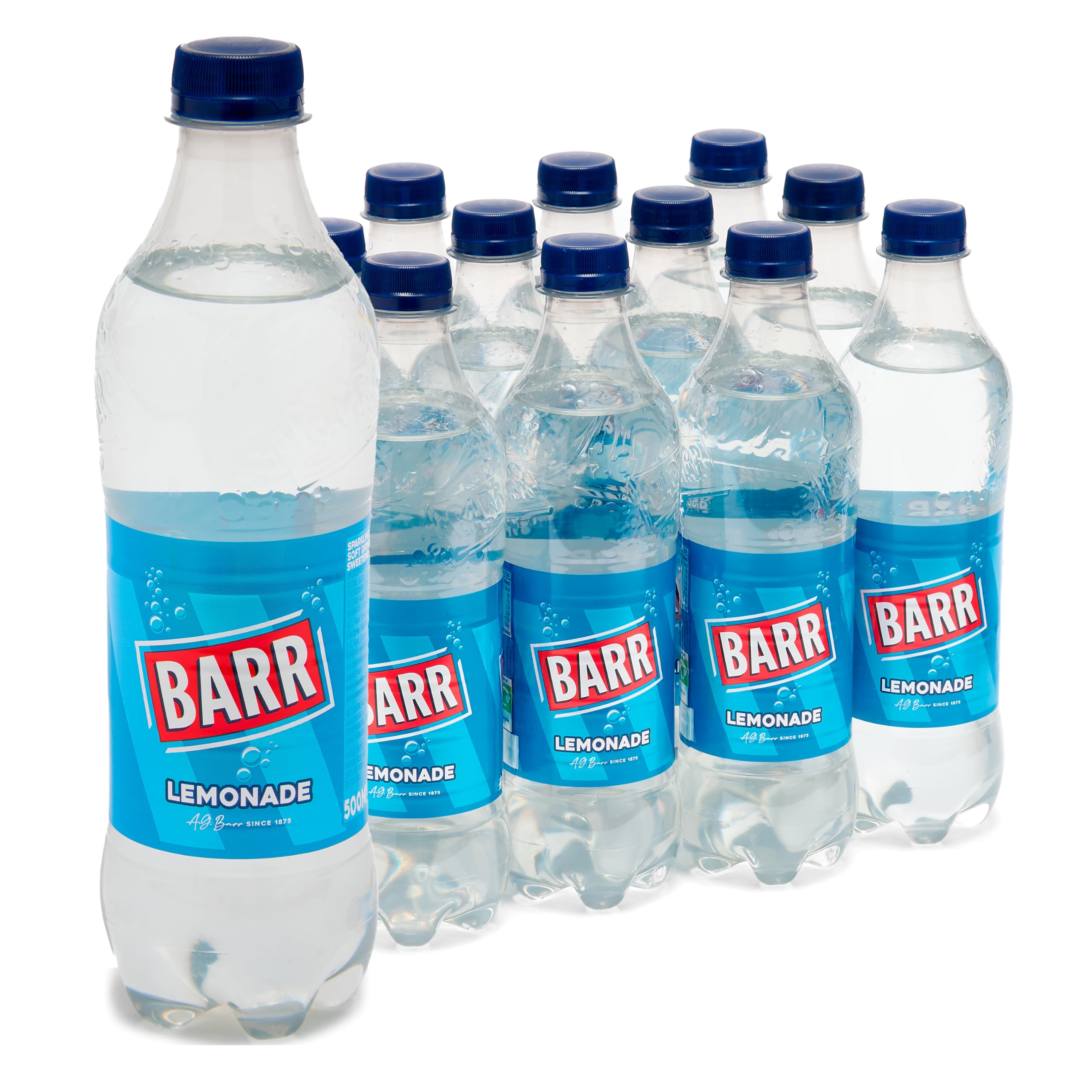 BARR since 1875, 12 Pack Perfect Lemonade, Lemon Flavoured Fizzy Drink ...