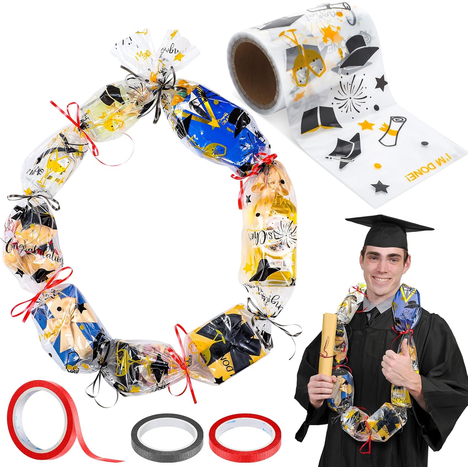 Amazon.com: Gilprop Graduation Candy Leis 5.9'' x 65.6 ft 2026 ...