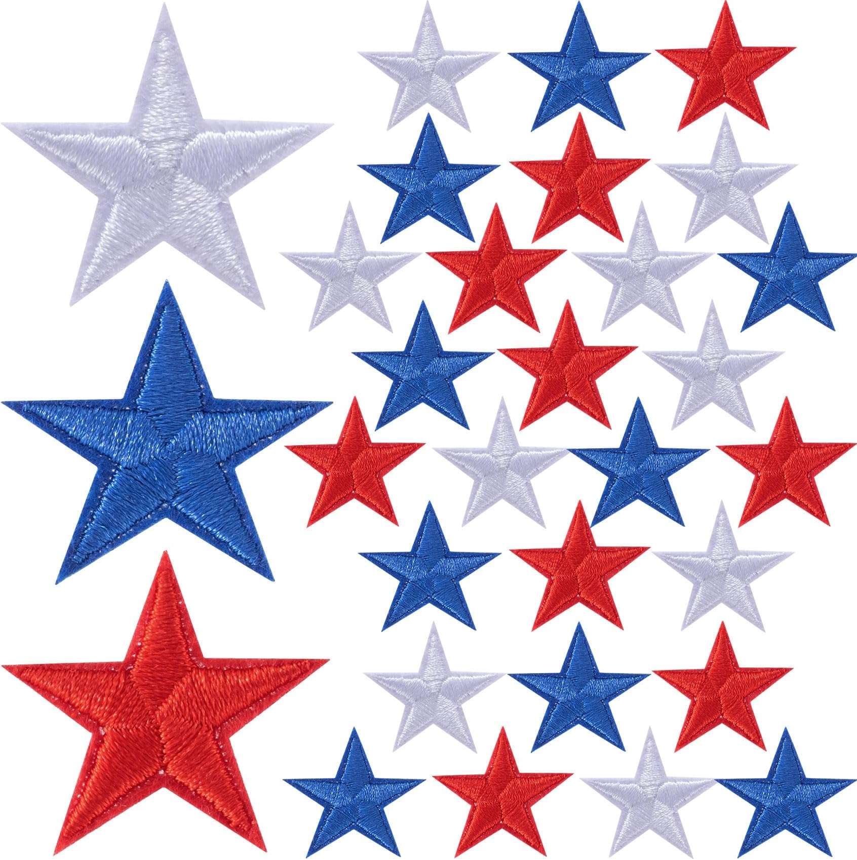 Amazon.com: Mxxipp 30pcs Gold Star Embroidered Patches, Iron on Mini ...