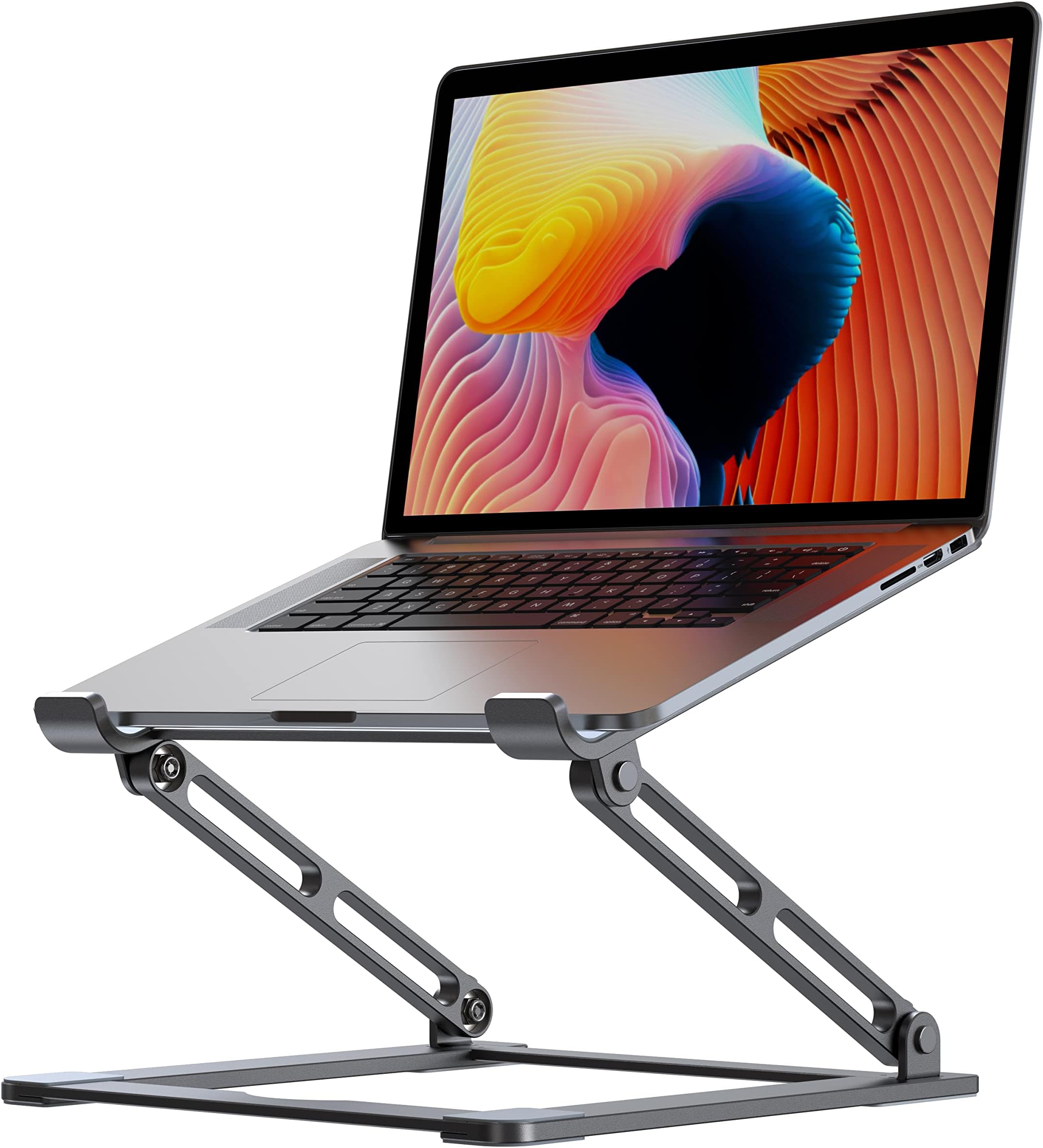 Amazon.com: Lamicall Adjustable Laptop Stand, Portable Laptop Riser ...