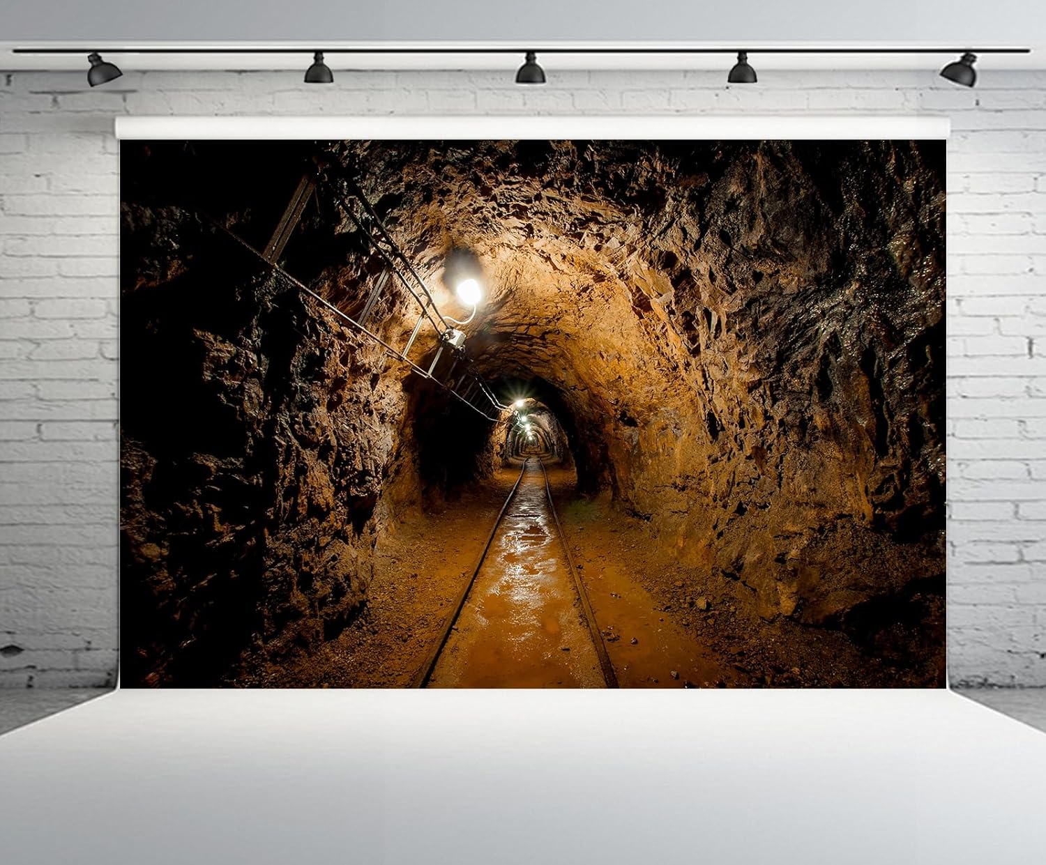 Amazon.com : CHNYWORK 5ftx4ft Underground Mine Passage Backdrop ...