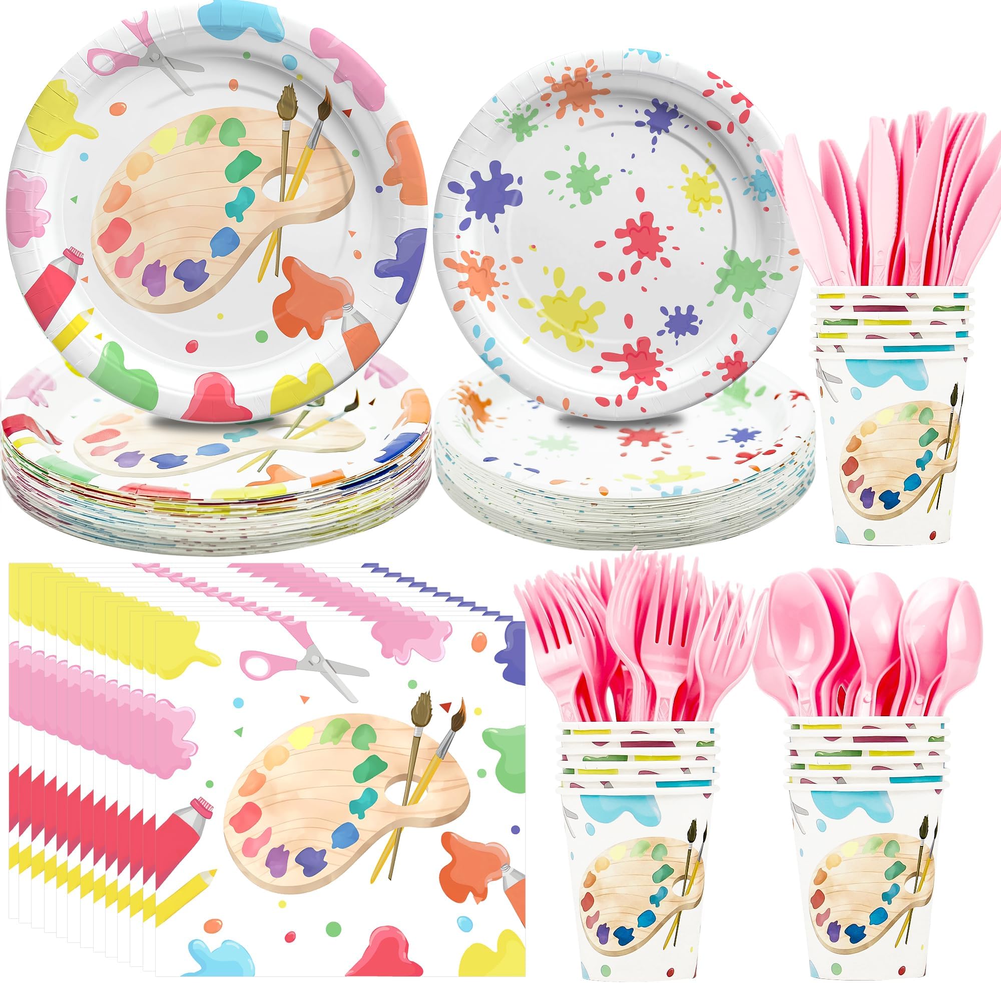 Amazon.com: Creative Converting Festive Art Party Decoration Hanging ...