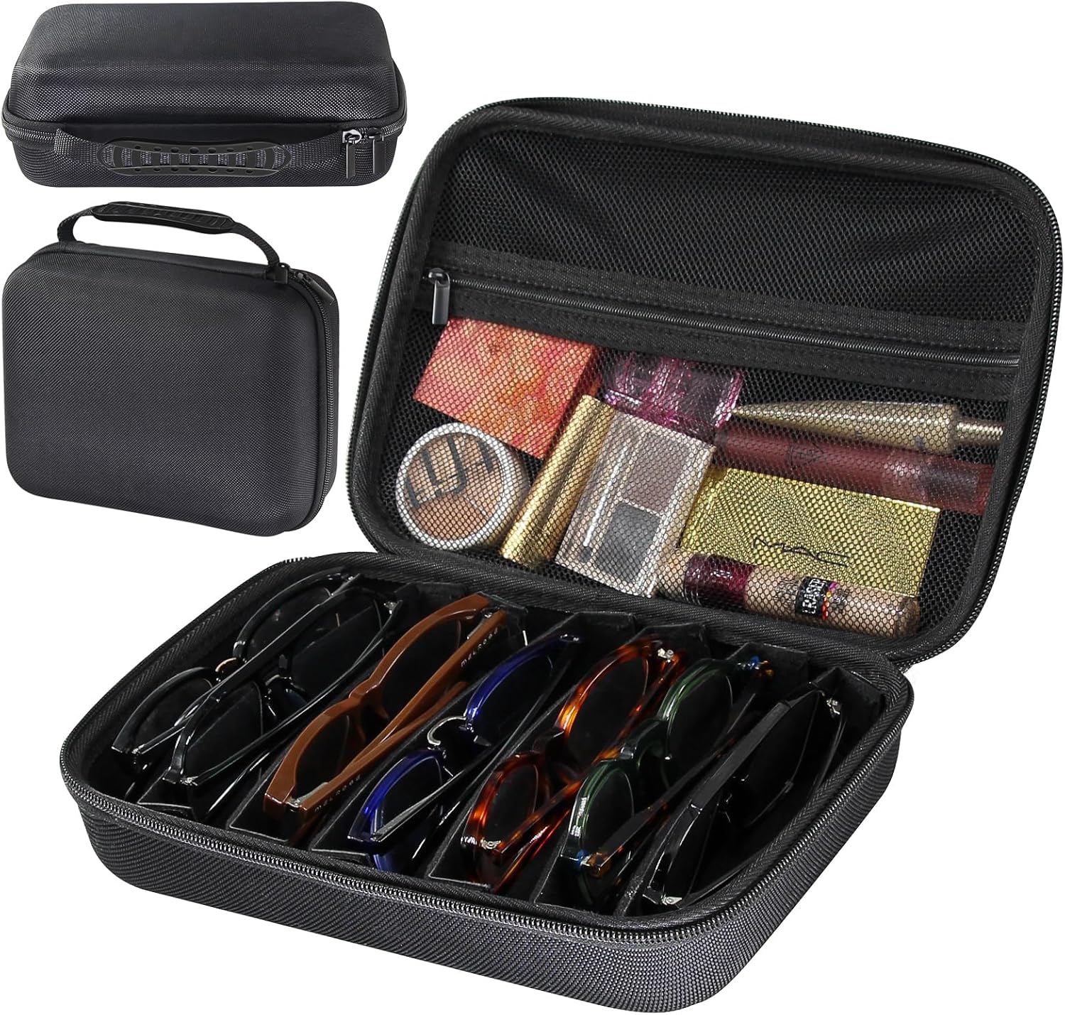 Amazon.com: EVA Travel Sunglass Case, Hard-shell Eyeglasses Organizer ...