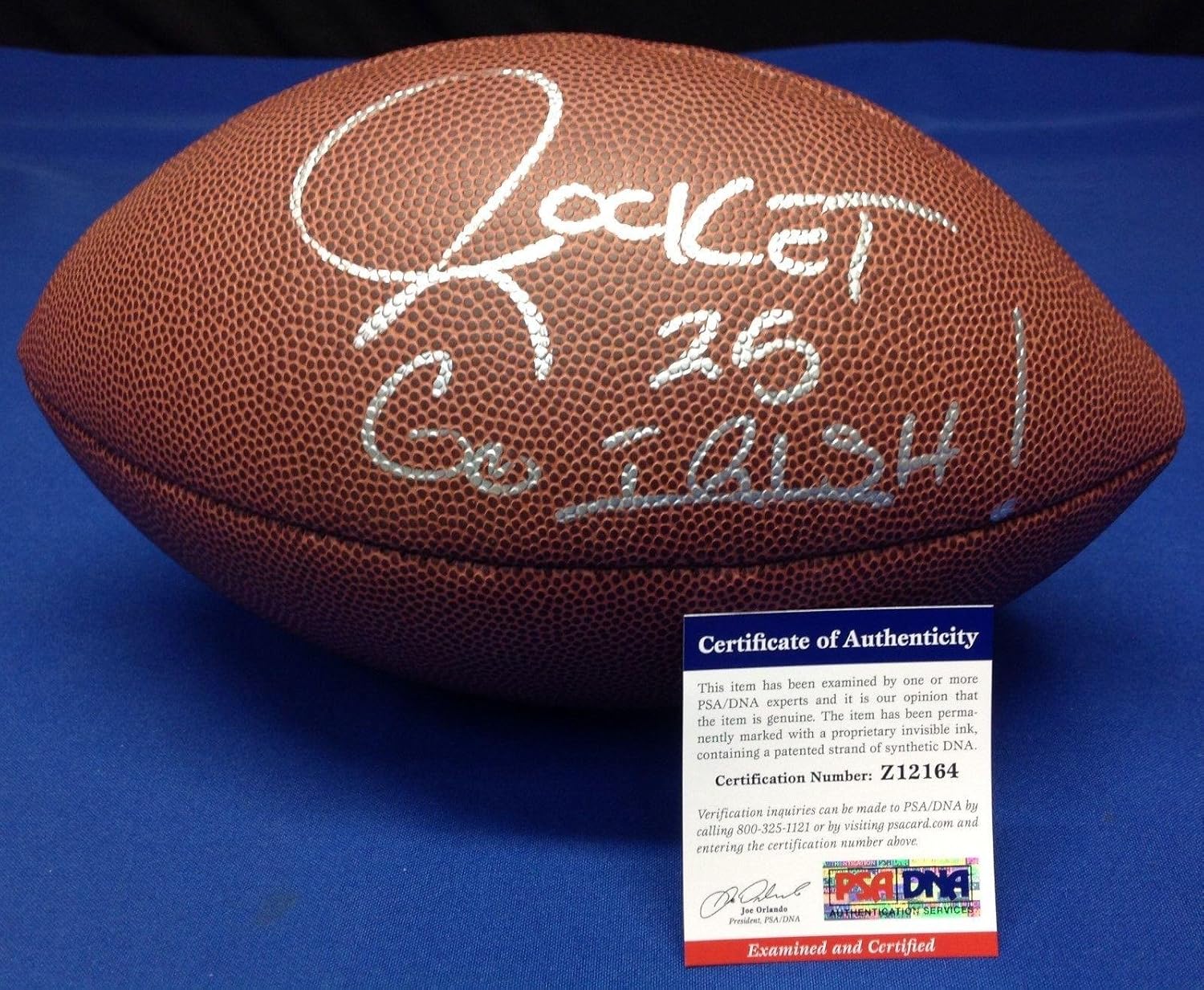 Amazon.com: Raghib "Rocket" Ismail Signed NFL Wilson Football ...