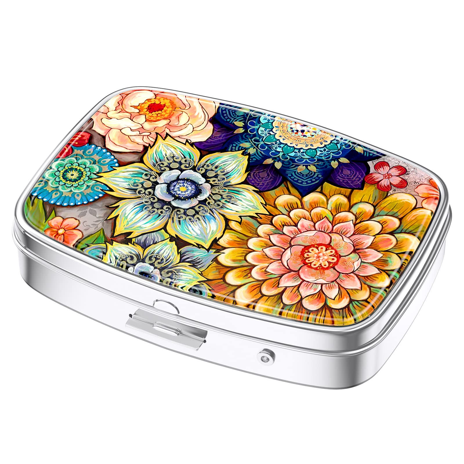Amazon.com: Nipichsha Pill Box, Small Pill Case for Purse & Pocket ...