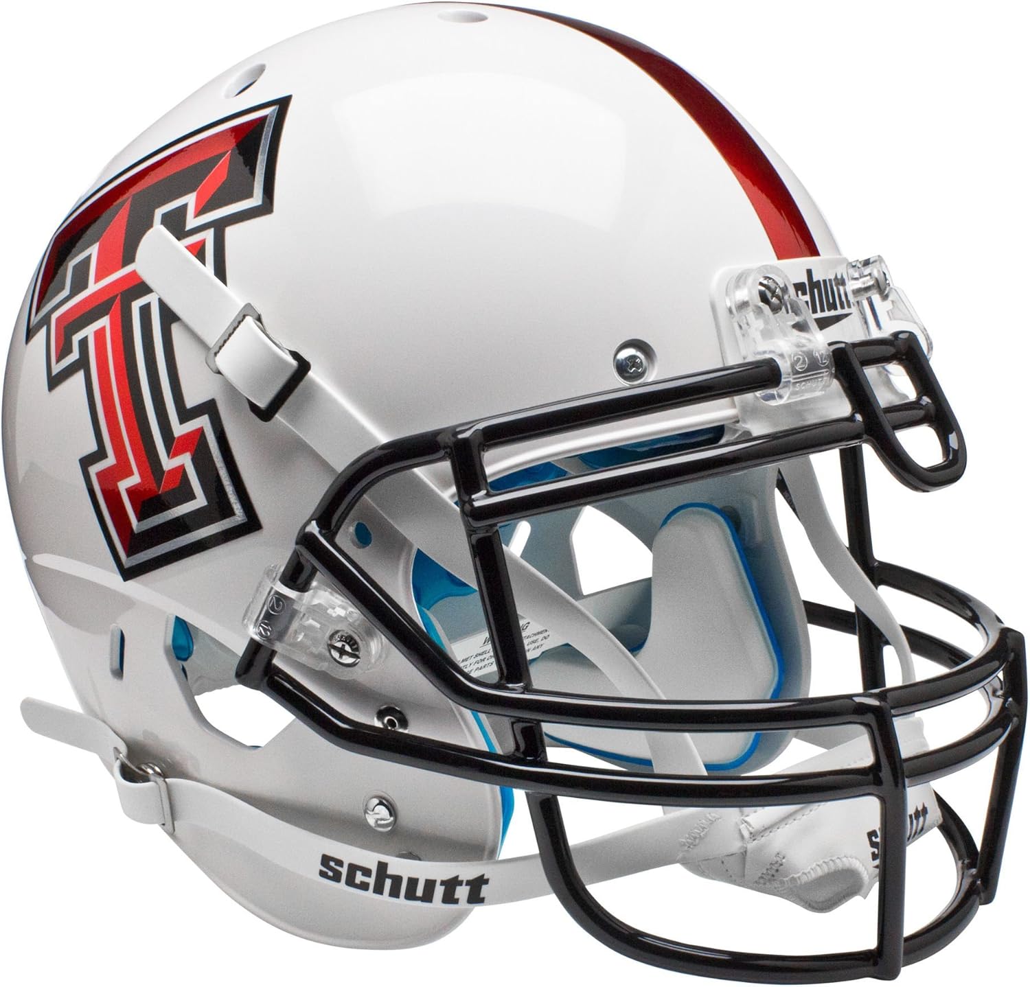 Amazon.com : Schutt Sports NCAA Texas Tech Red Raiders Authentic Helmet ...