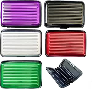 Amazon.com: Goldenvalueable Aluminum Hard Case Credit Cards Wallet ...