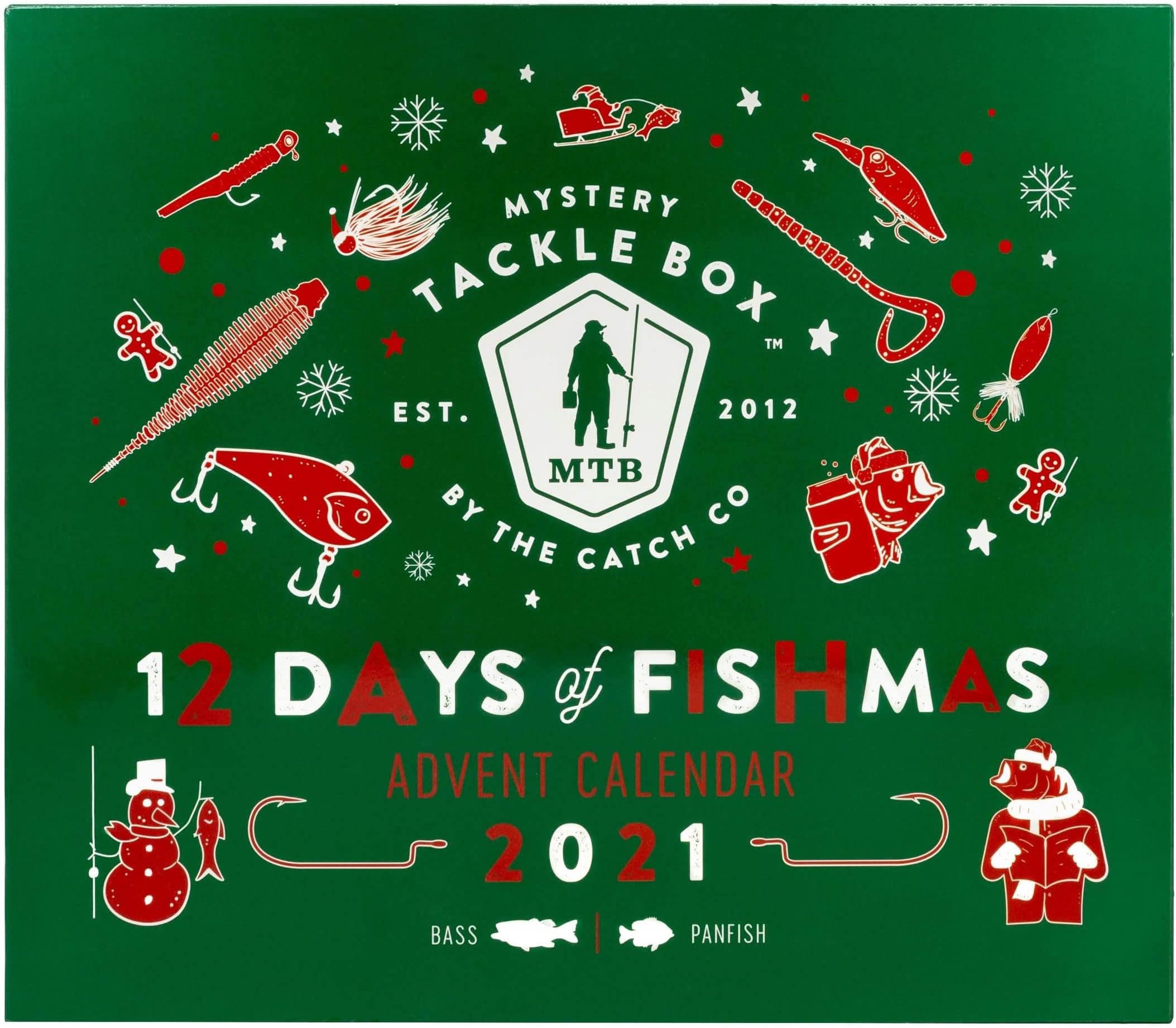 Amazon.com: Mystery Tackle Box 12 Days of Fishmas Advent Calendar ...
