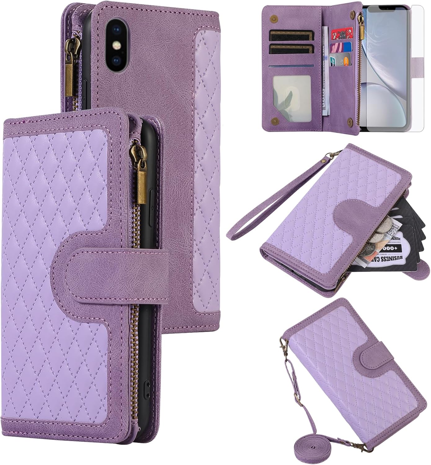 Amazon.com: Asuwish Phone Case for iPhone Xs Max Wallet Cover With ...