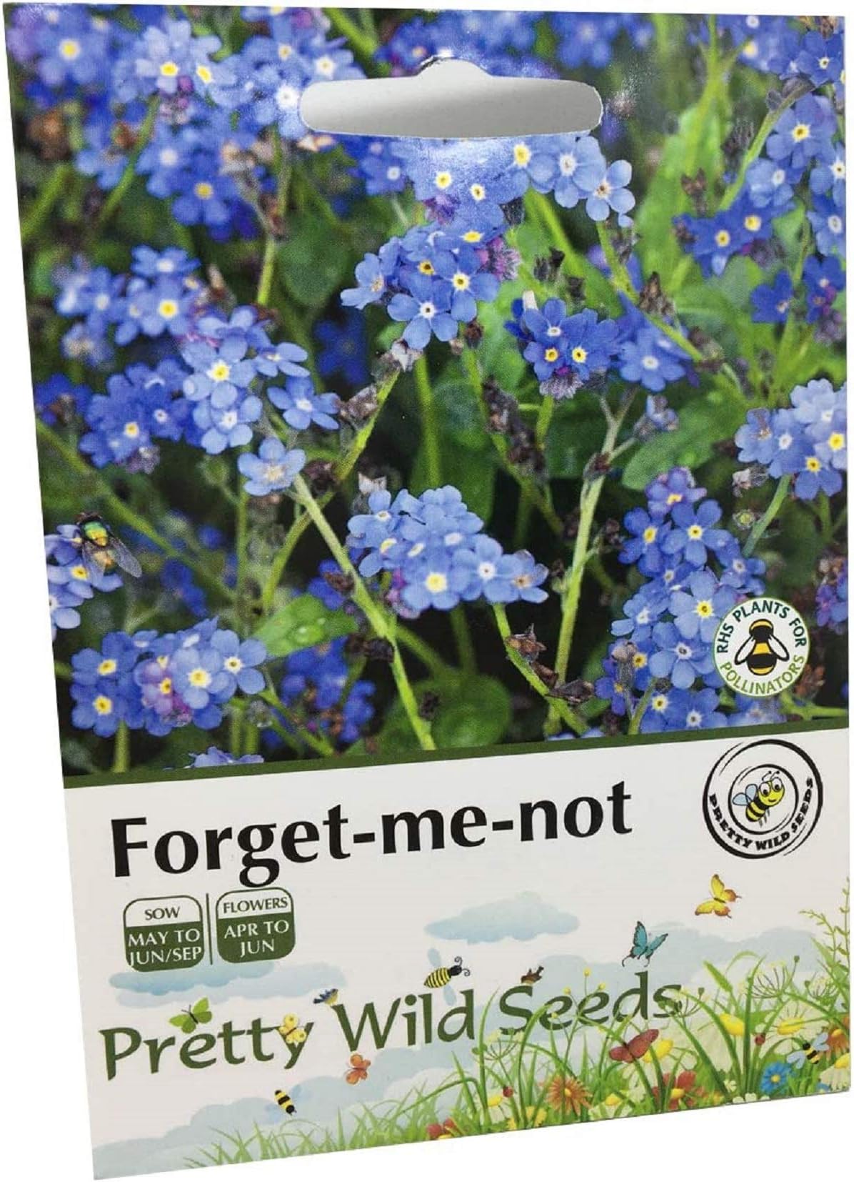 Forget Me Not Seeds Wild Flower Meadow Seeds Pictorial Packets : Amazon ...