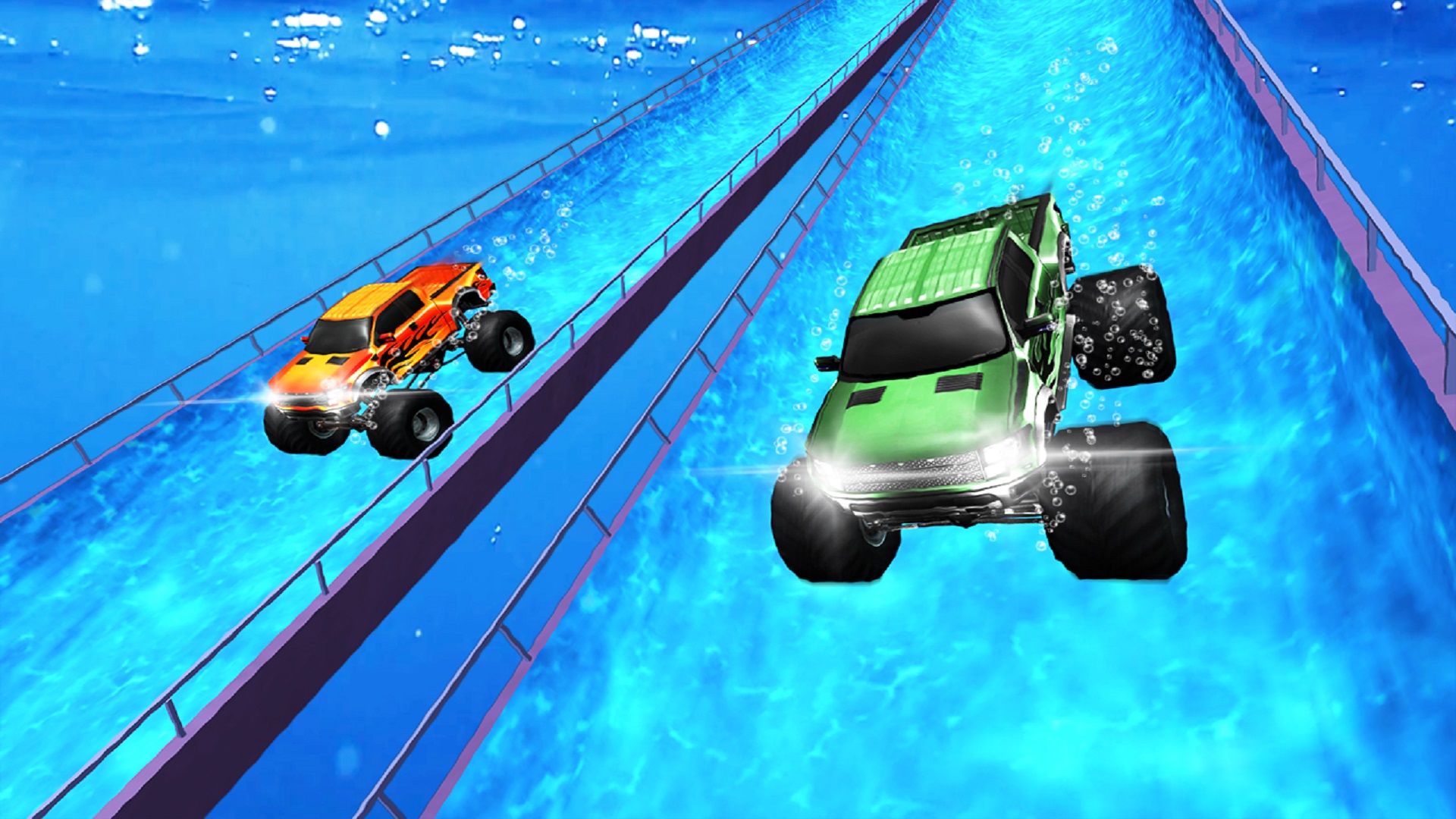 Underwater Vertical Ramp Monster Truck Stunts Game - App on the Amazon ...