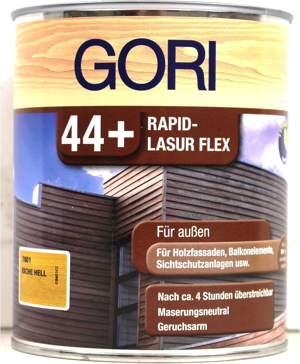 Gori 44+ Rapid-Lasur Flex mahagoni 0,75L Holzlasur Lasur Holzschutz ...
