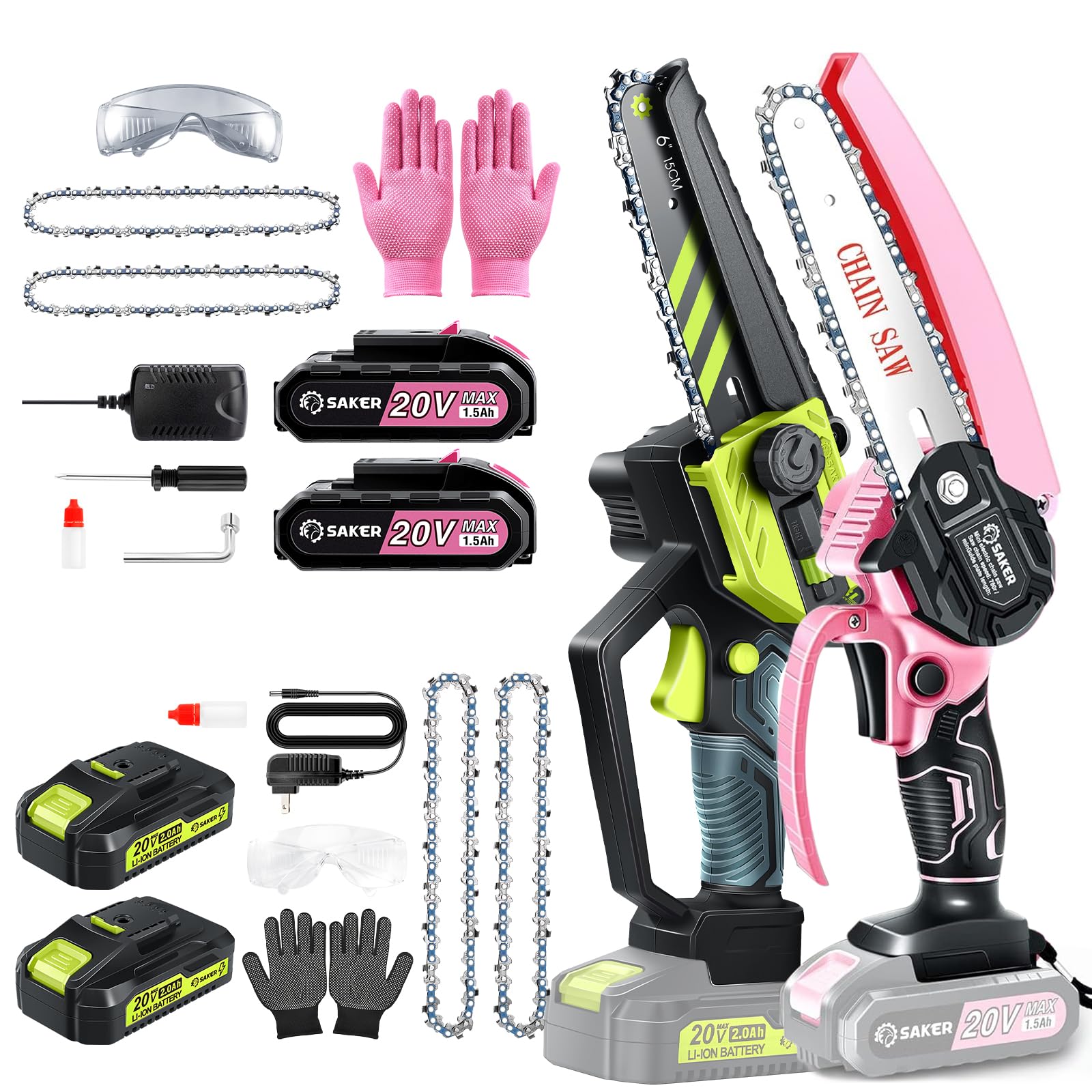 Amazon.com: Saker Mini Electric Chainsaw,6 Inch, Handheld Portable ...