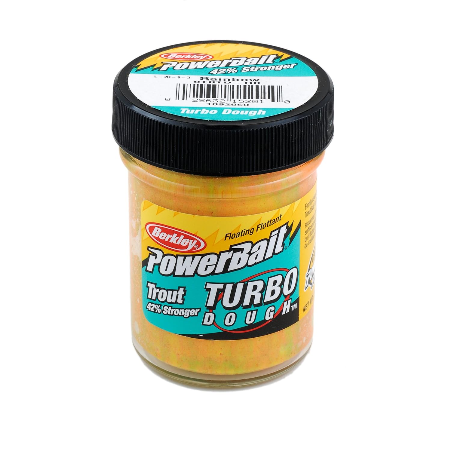 Berkley PowerBait Turbo Dough Trout Bait, Rainbow, Fishing Dough Bait ...