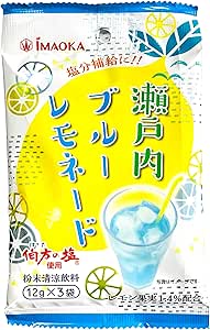 Amazon.co.jp: 今岡製菓 粉末ドリンク 瀬戸内 ブルーレモネード 36g（12g×3パック）×6袋 広島県産 レモン : 食品・飲料・お酒